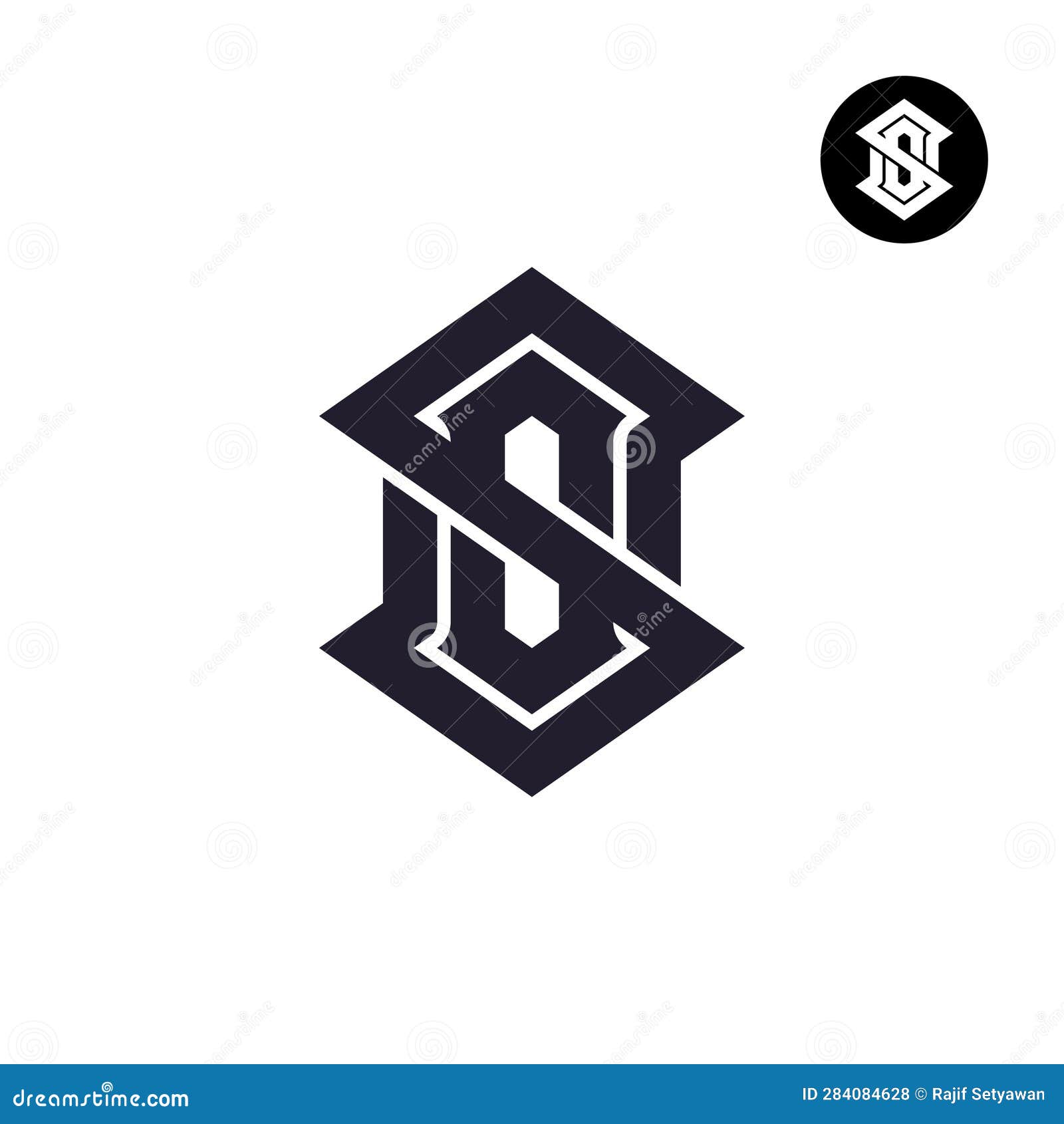 Masculine Letter SS Monogram Clothing Logo Design Stock Vector ...