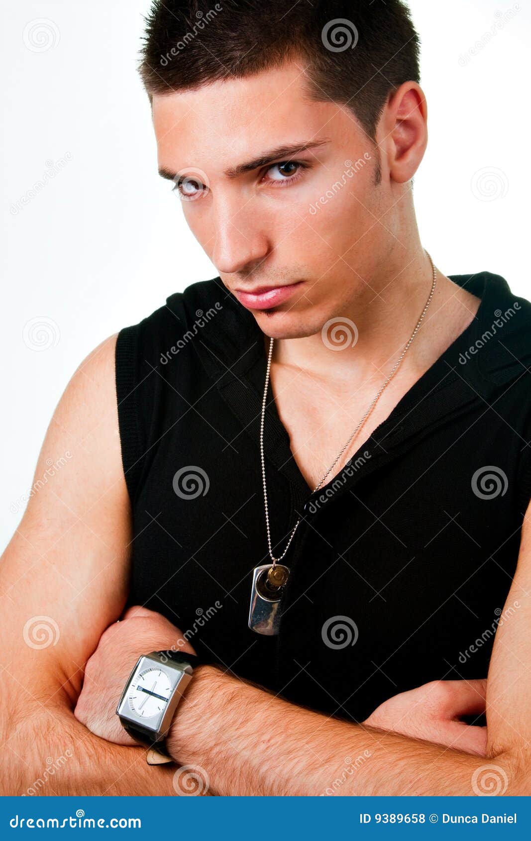 Masculine Man Looking Cool and Tough Stock Photo - Image of muscles ...