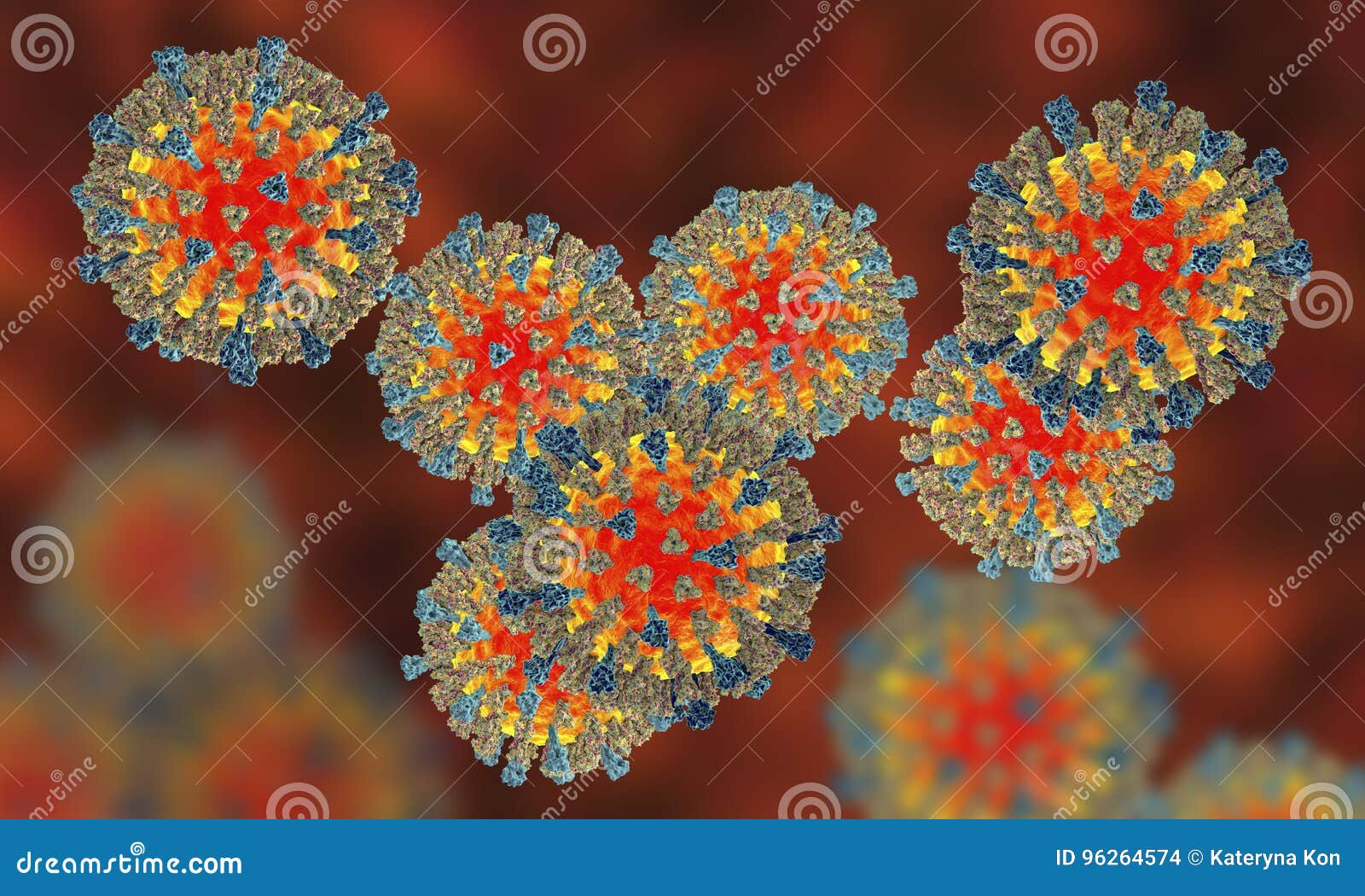 Masernvirus Abbildung stock abbildung. Illustration von husten - 96264574