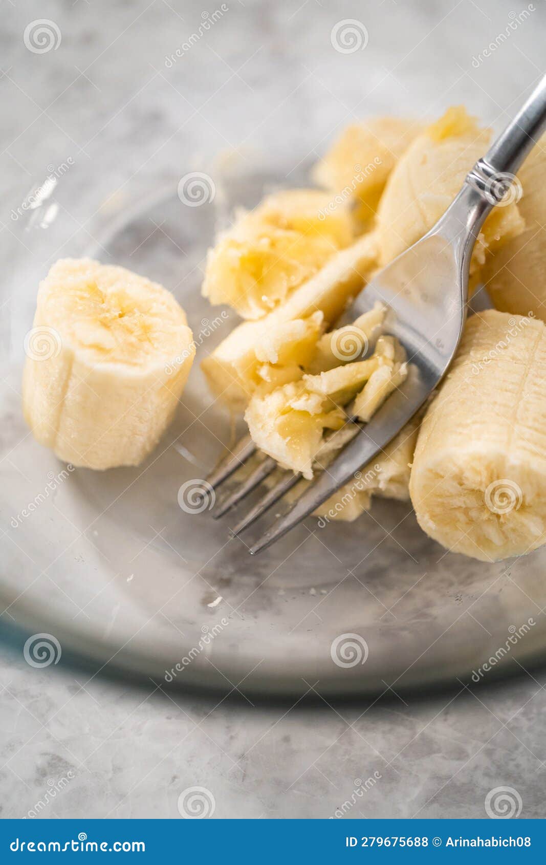 Mashed bananas stock photo. Image of healthy, mashing - 279675688