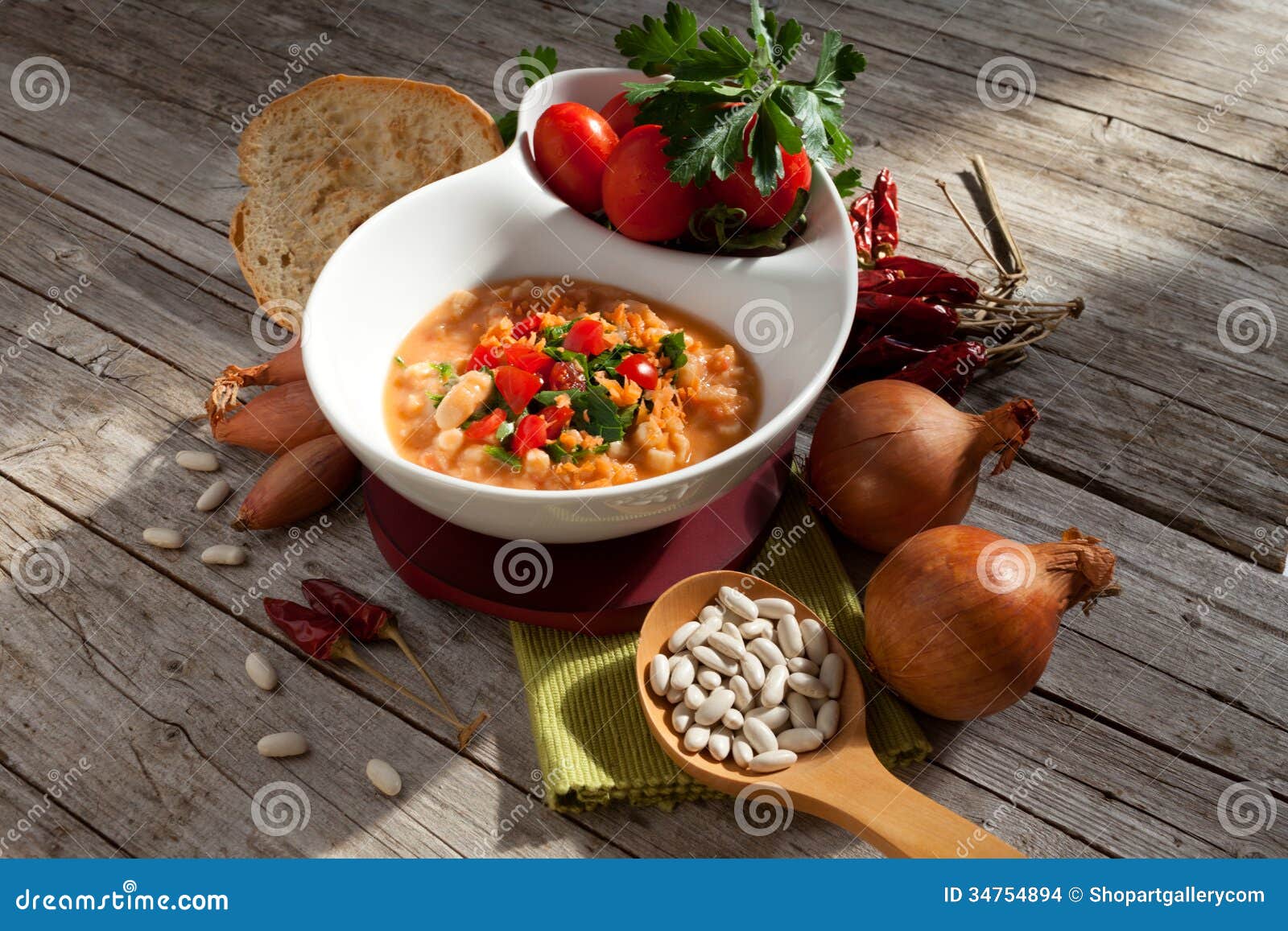 Mashed Beans Soup stock photo. Image of meal, beans, cuisine - 34754894