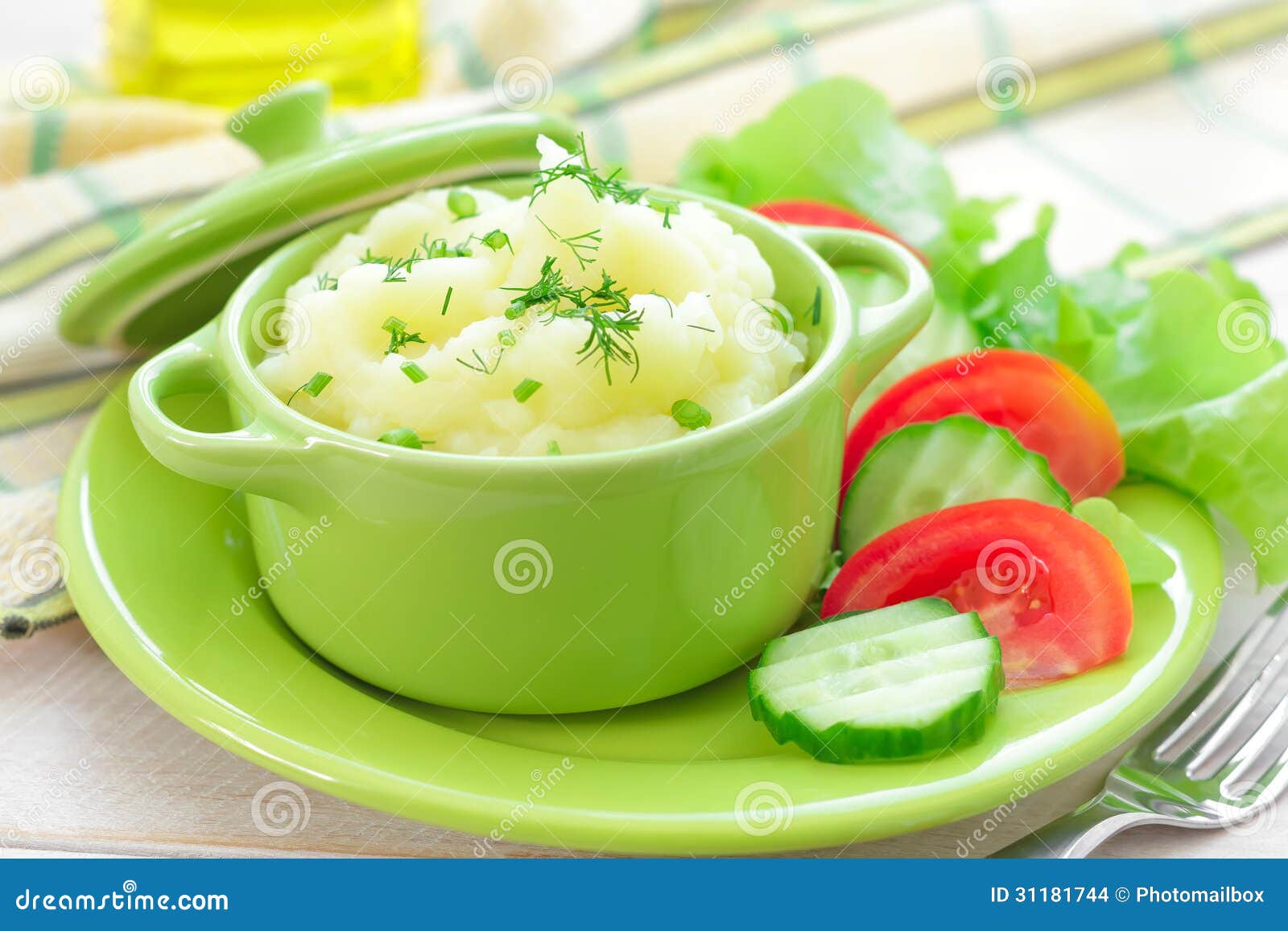 Mashed potato stock photo. Image of dish, cucumber, boiled - 31181744