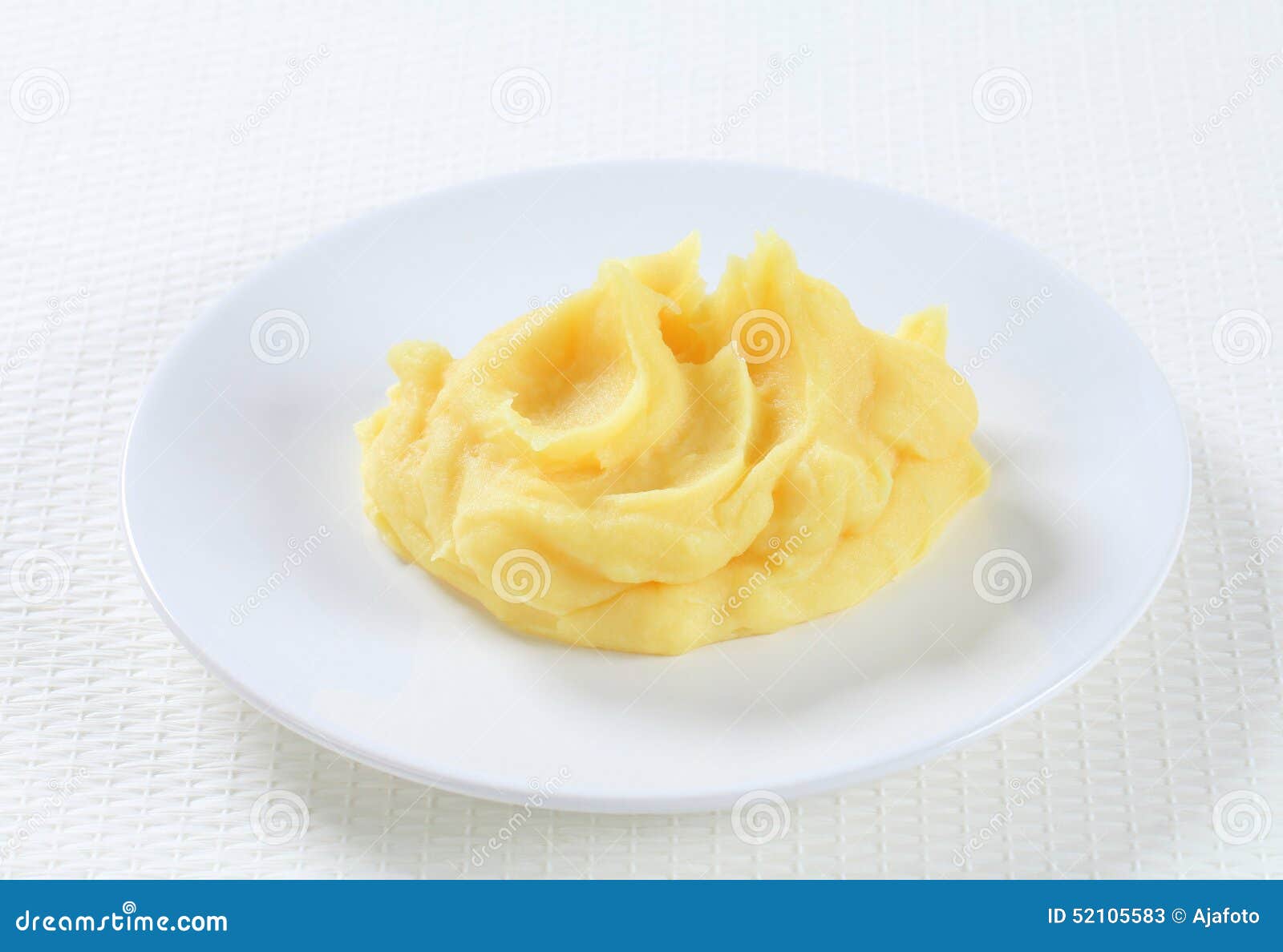 Mashed potato stock image. Image of dish, white, portion - 52105583