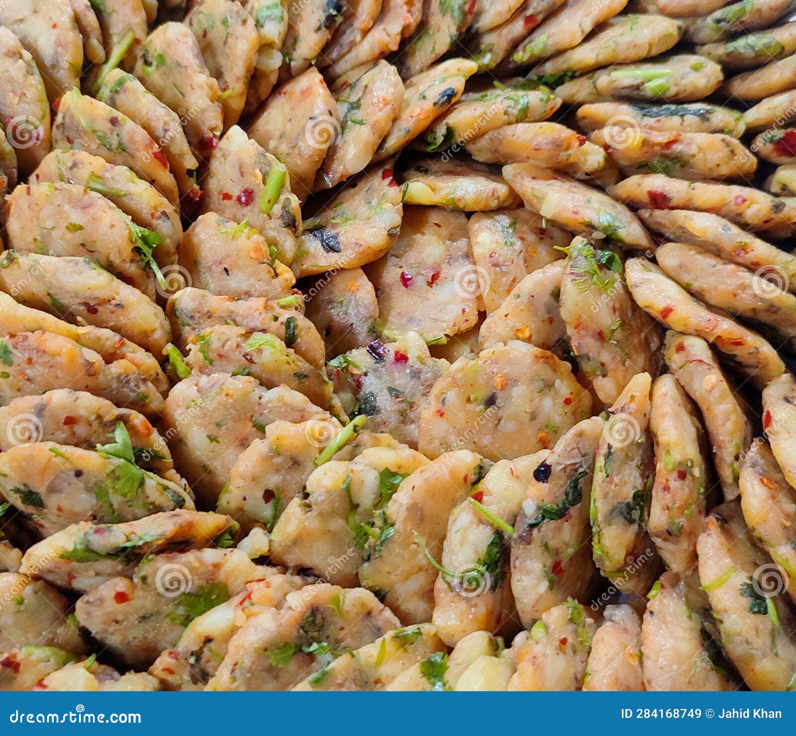 Mashed Potato in Round Shape, Ready for Cook.Locally Called Alur Chop ...