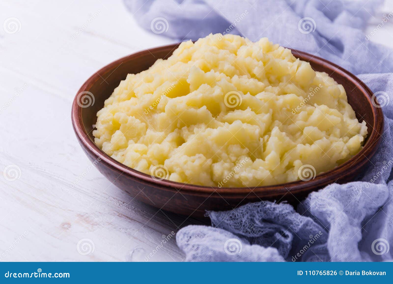 Mashed potatoes bowl stock photo. Image of healthy, homemade - 110765826
