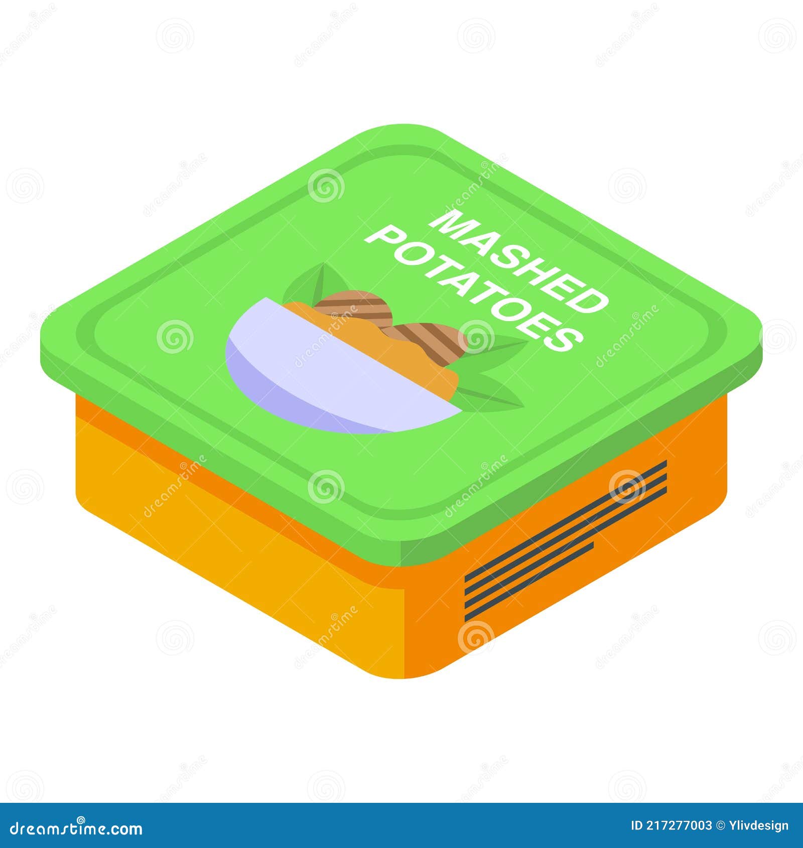Mashed Potatoes Icon, Isometric Style Stock Vector - Illustration of ...