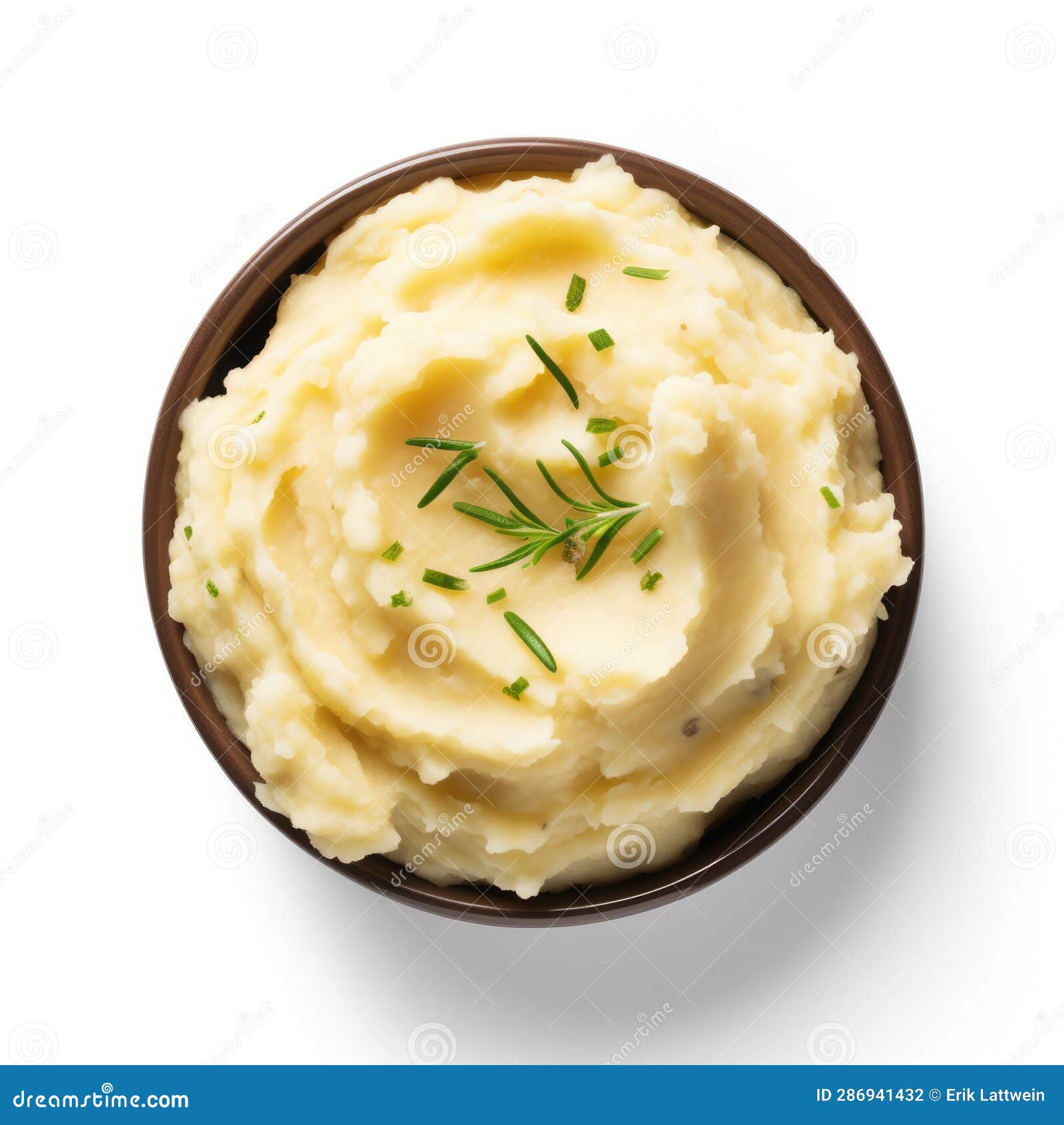 Mashed Potatoes on Plain White Background - Product Photography Stock ...