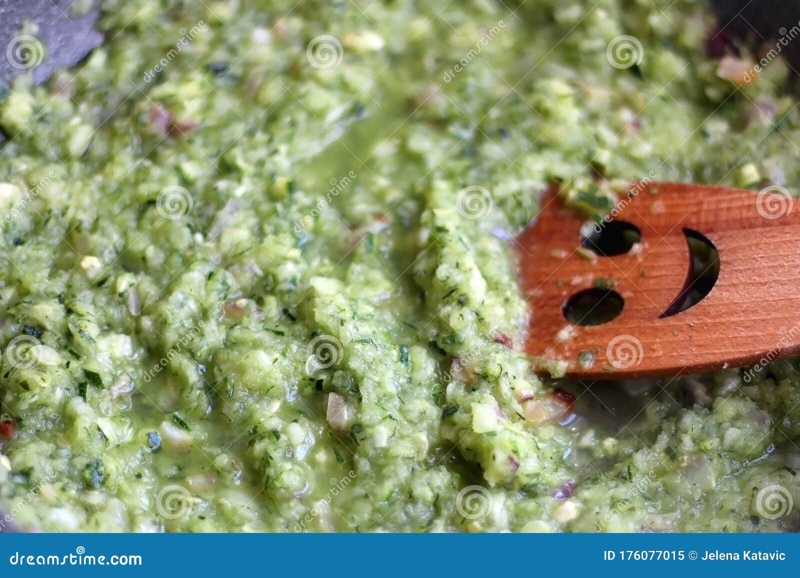 Mashed Zucchini stock image. Image of dinner, cuisine - 176077015