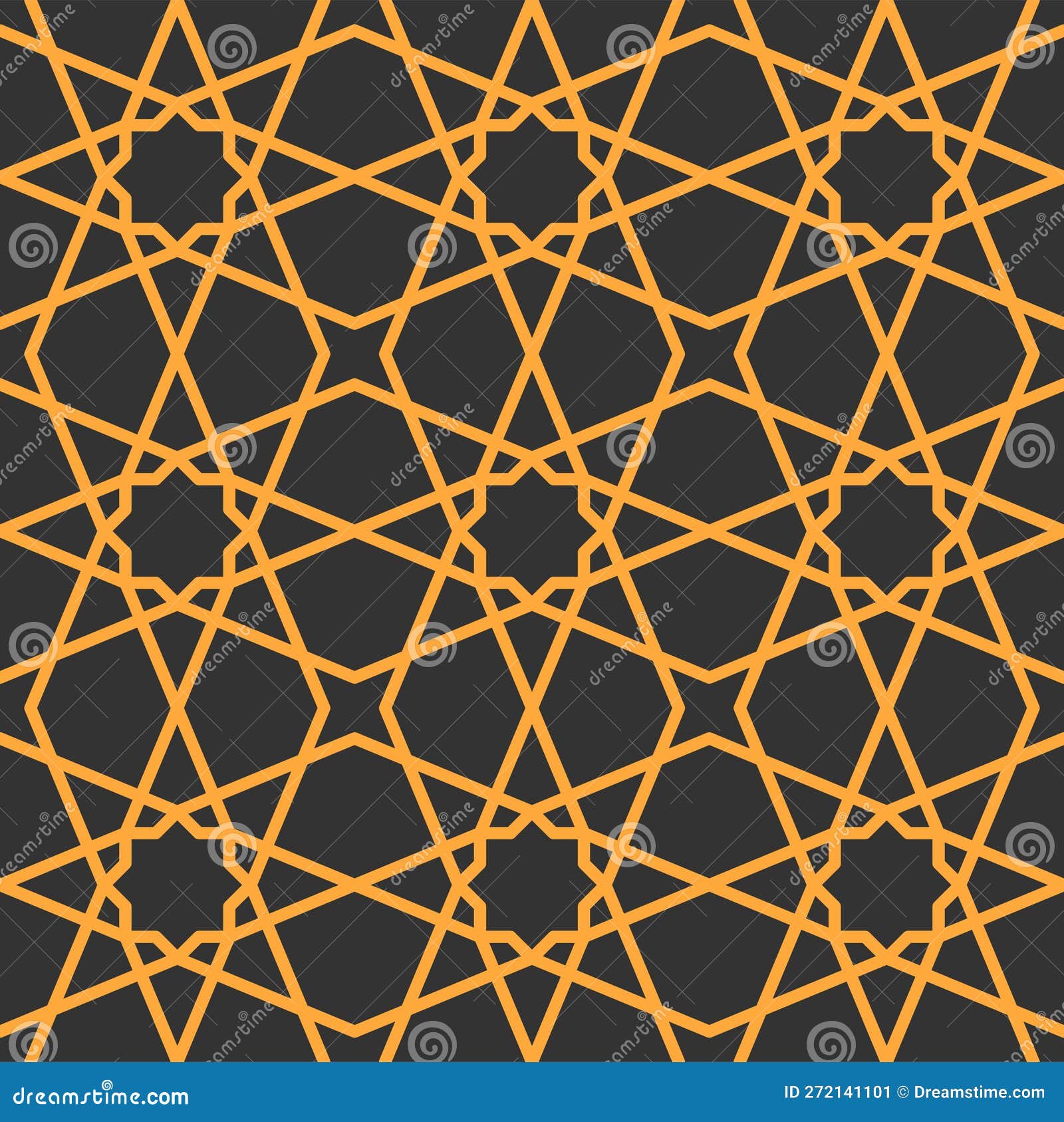 Mashrabiya Arabesque Seamless Pattern, Arabic Tile Stock Vector ...