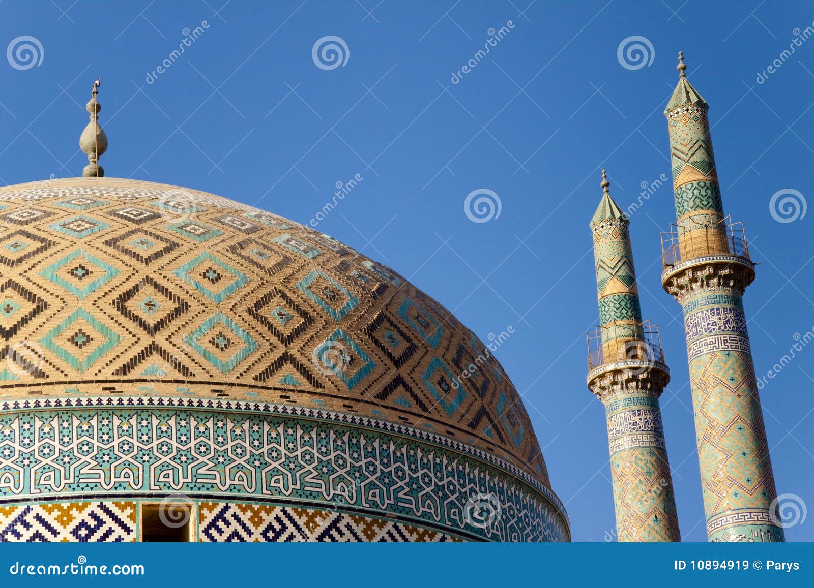 Masjed-i Jame Mosque in Yazd, Iran Stock Image - Image of history ...