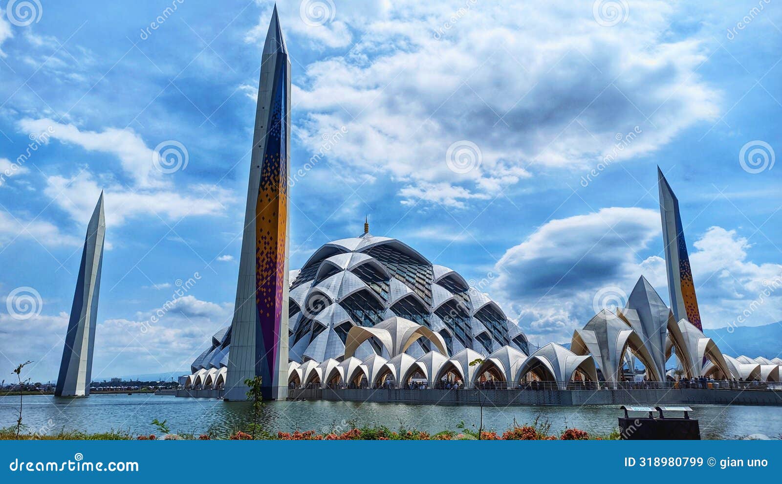 Al West Java Mosque editorial stock image. Image of icon - 318980799