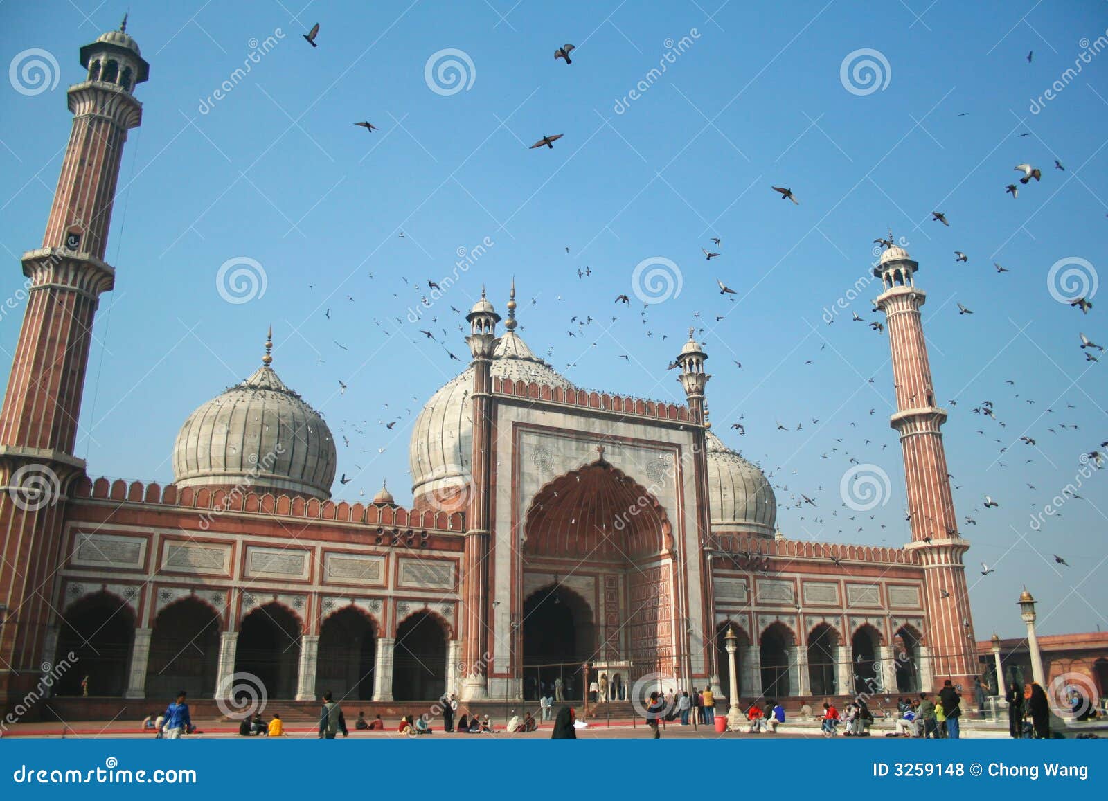 Masjid de Jama photo stock éditorial. Image du musulmans - 3259148