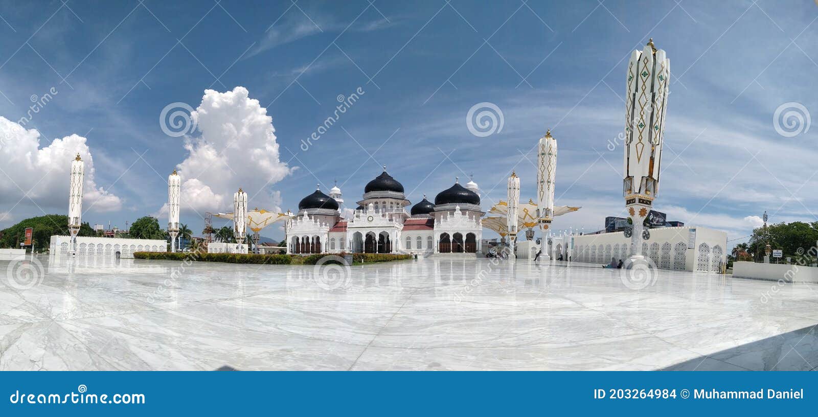 Masjid Raya Baiturrahman in Aceh Indonesia Stock Photo - Image of ...
