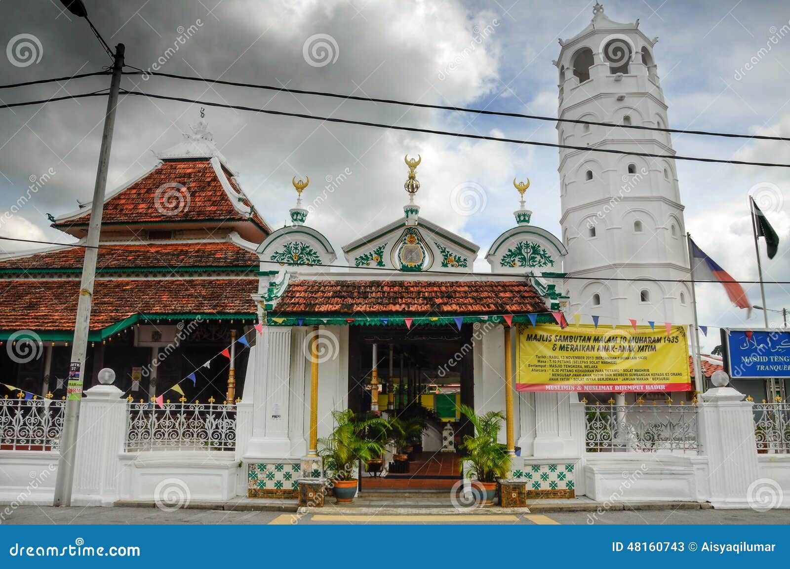 Masjid Tengkera (Tranquerah-Moschee) in Malakka Redaktionelles ...