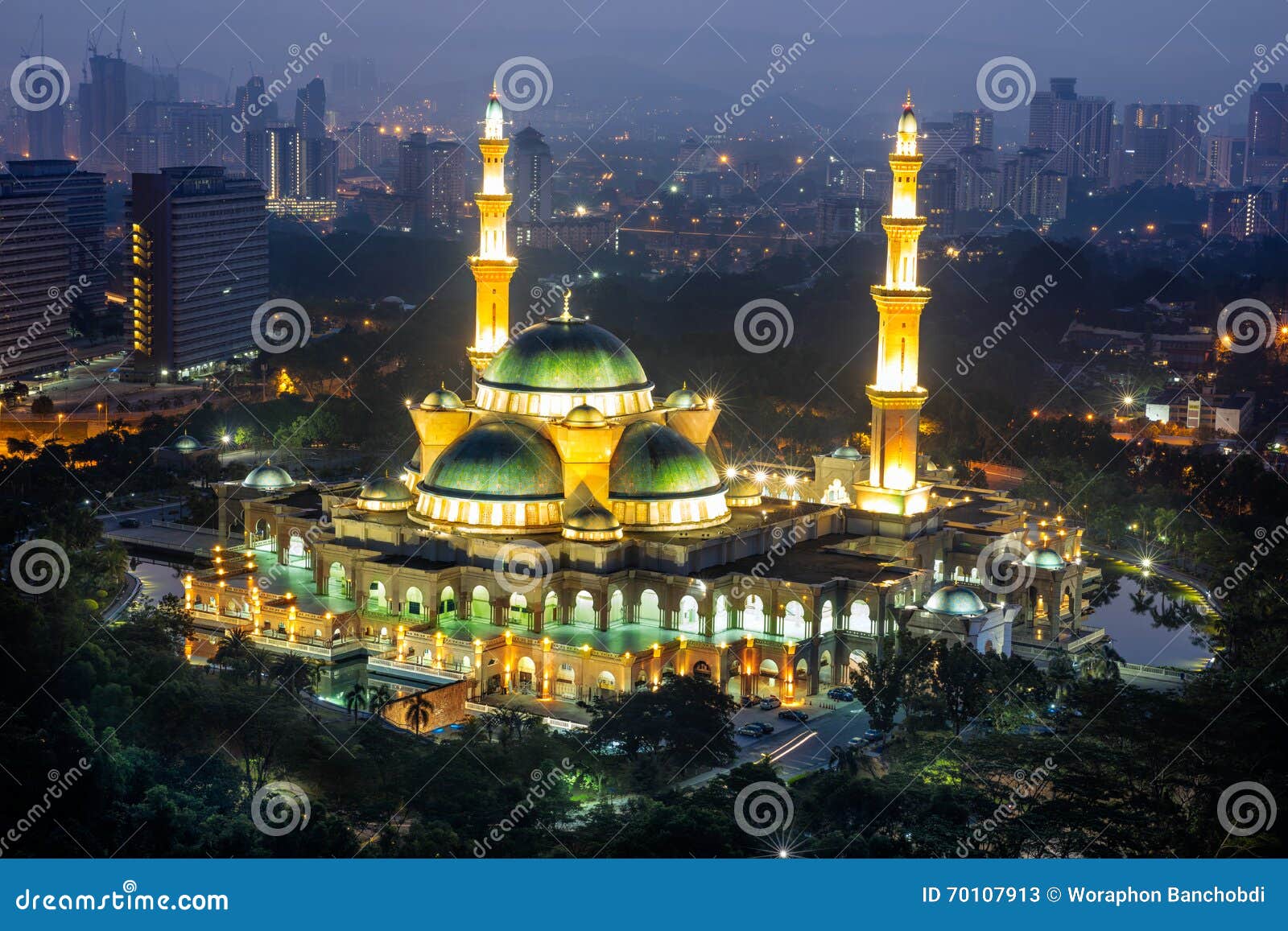 Masjid Wilayah stock image. Image of closeup, culture - 70107913