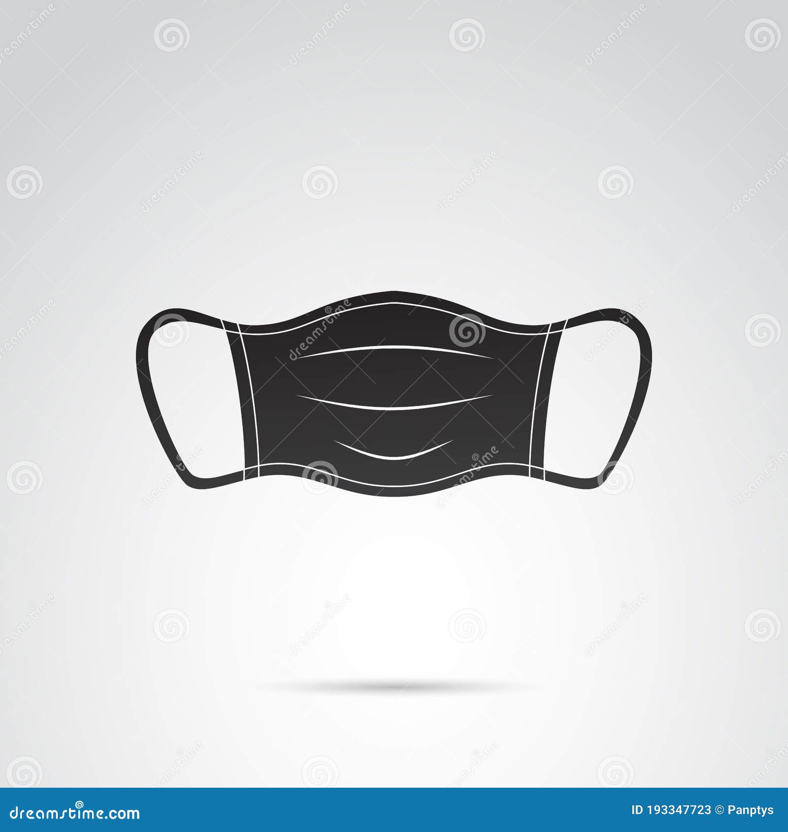 Mask Vector Icon Set. Objects on Neutral Background. Stock Vector ...
