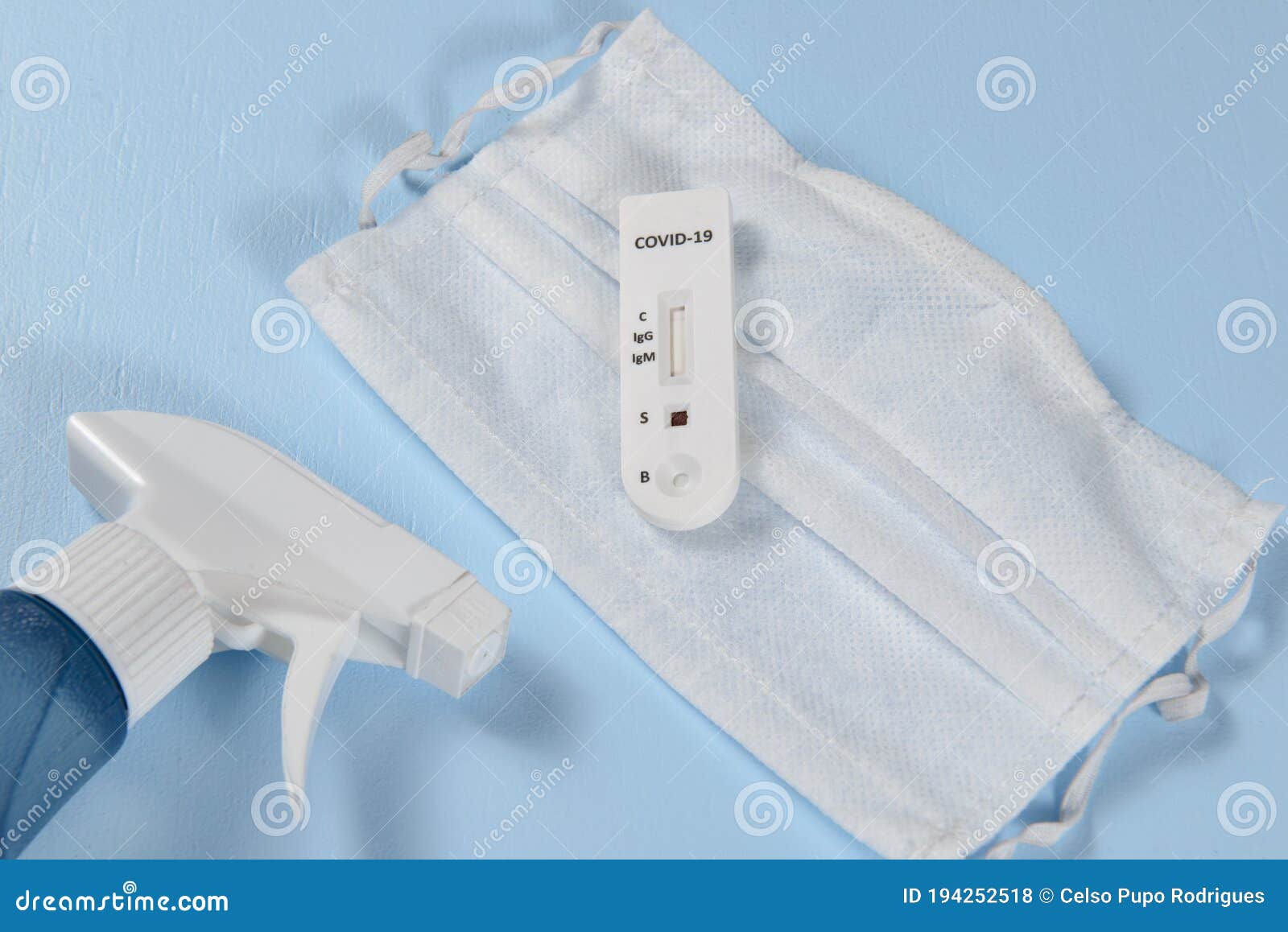 Mask and Alcohol To Prevent the Coronavirus Pandemic. Stock Photo ...