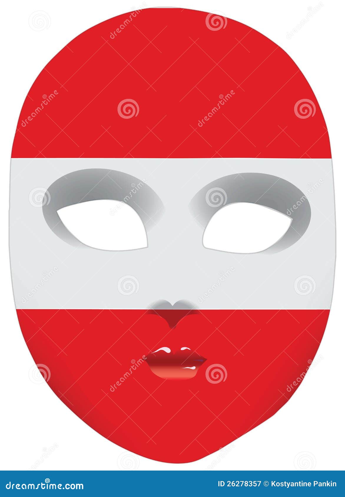 Mask Austria stock vector. Illustration of aolitika, character - 26278357