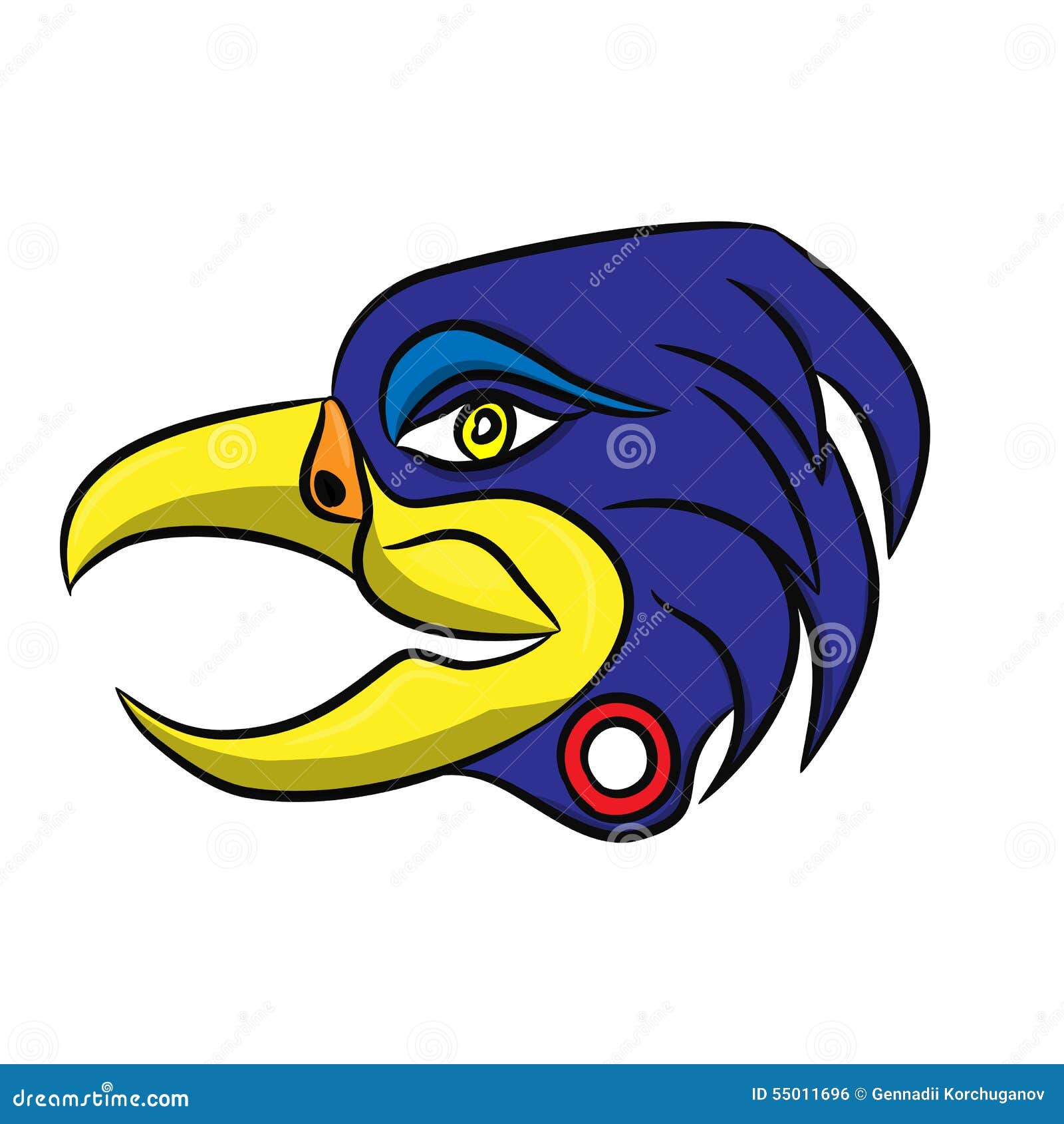 Mask Aztec, Tribal Mask, Digital Clip Art, Drawing, Illustration On ...