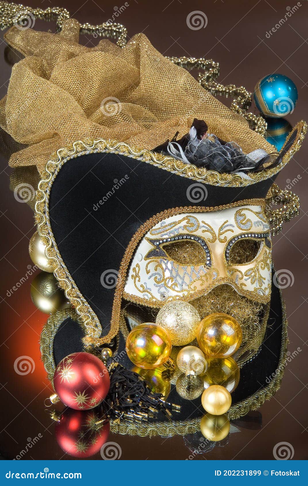 Mask and Balls stock image. Image of carnival, decoration - 202231899