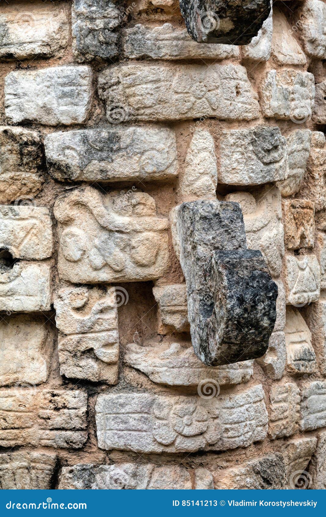 Mask of Chac, the Ancient Mayan God of Rain and Lightning Stock Image ...