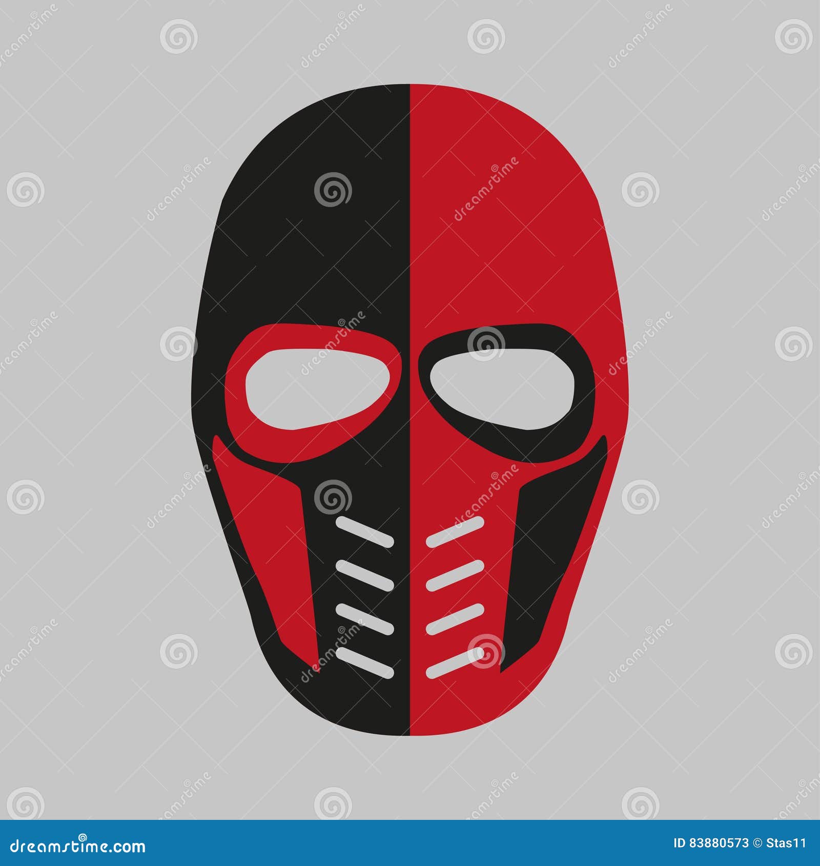 Mask Of The Comic Book Supervillain. Vector Illustration ...