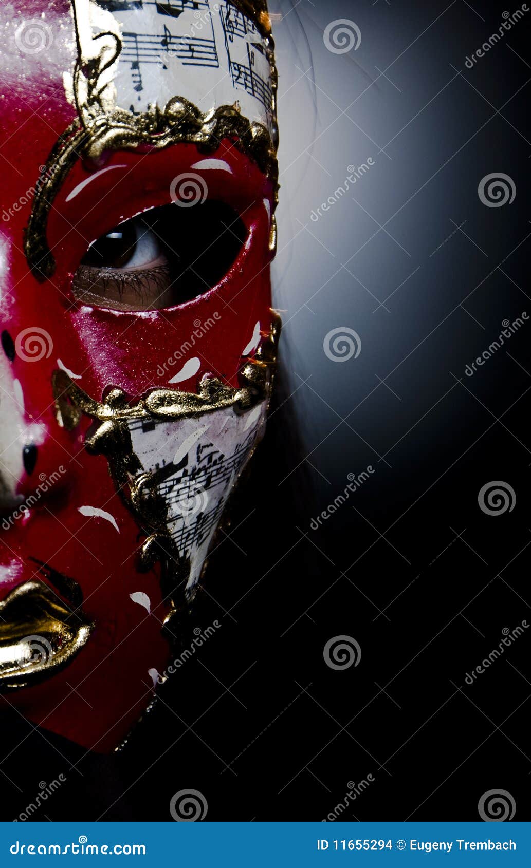 Mask decorating portraits stock photo. Image of background - 11655294
