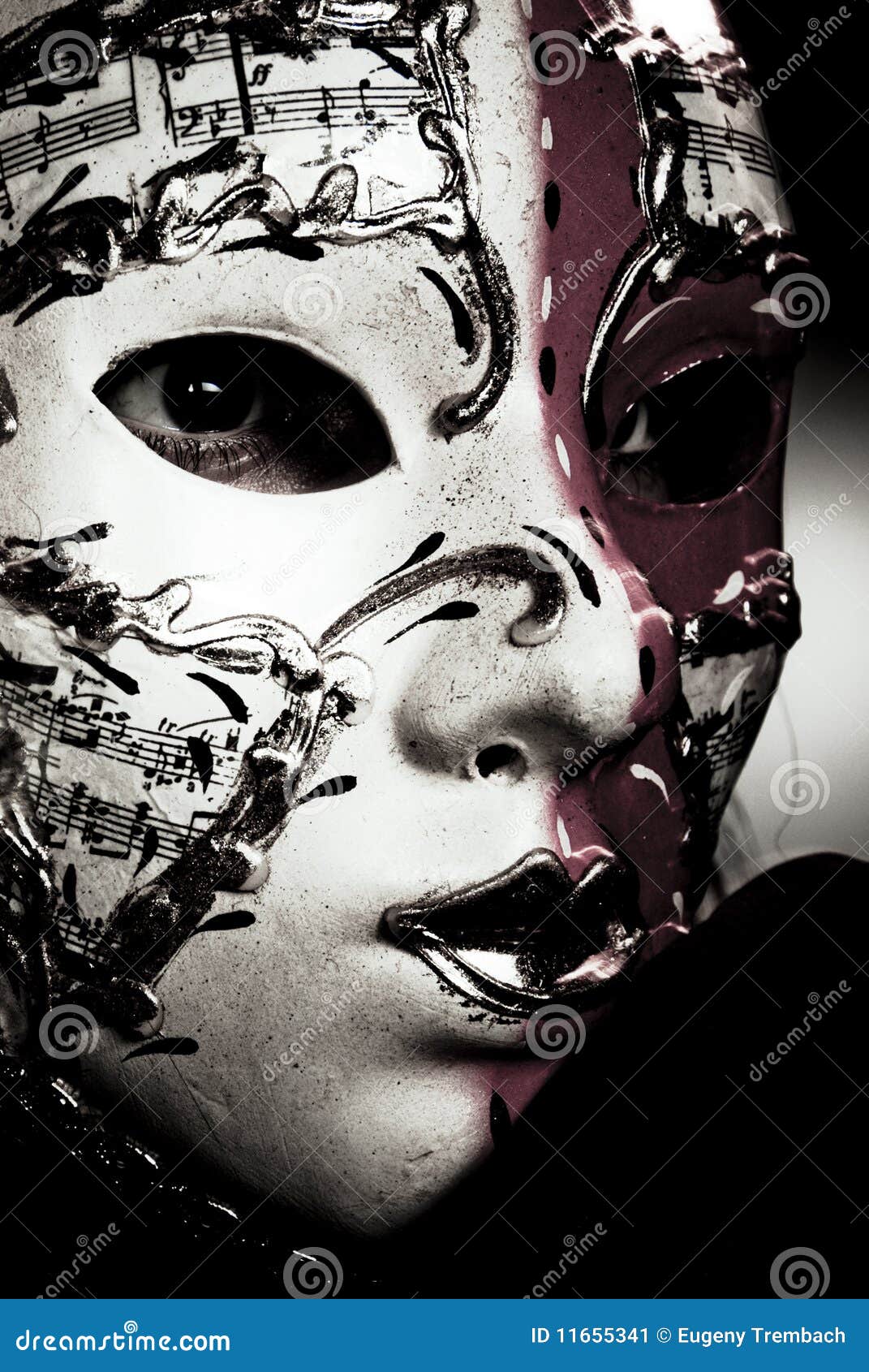 Mask decorating portraits stock image. Image of background - 11655341