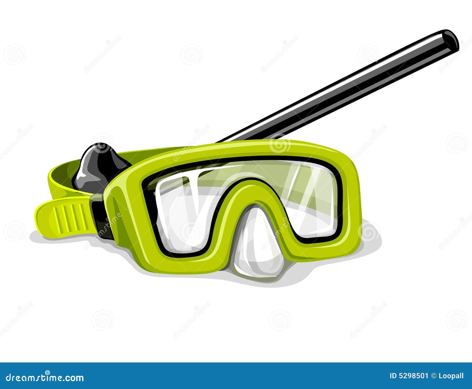 Mask for Diving Sport Vector Illustration Stock Vector - Illustration ...
