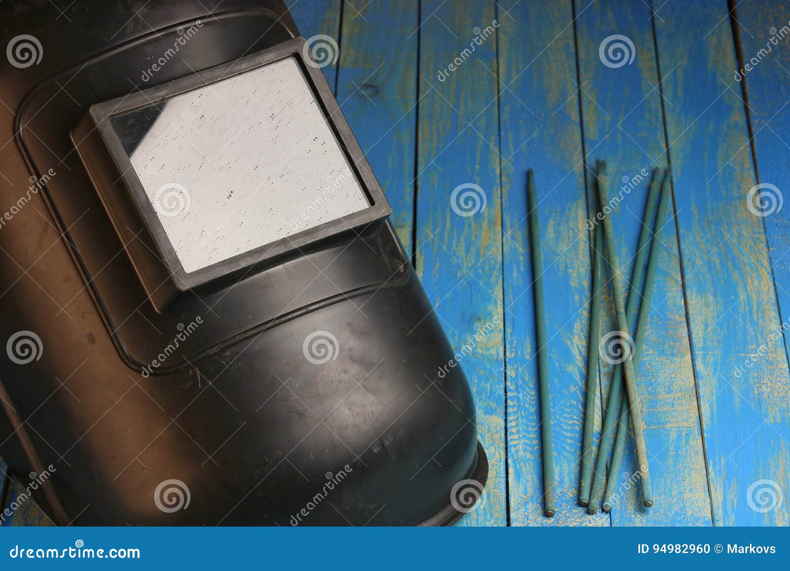 Mask for electric welding stock photo. Image of closeup - 94982960