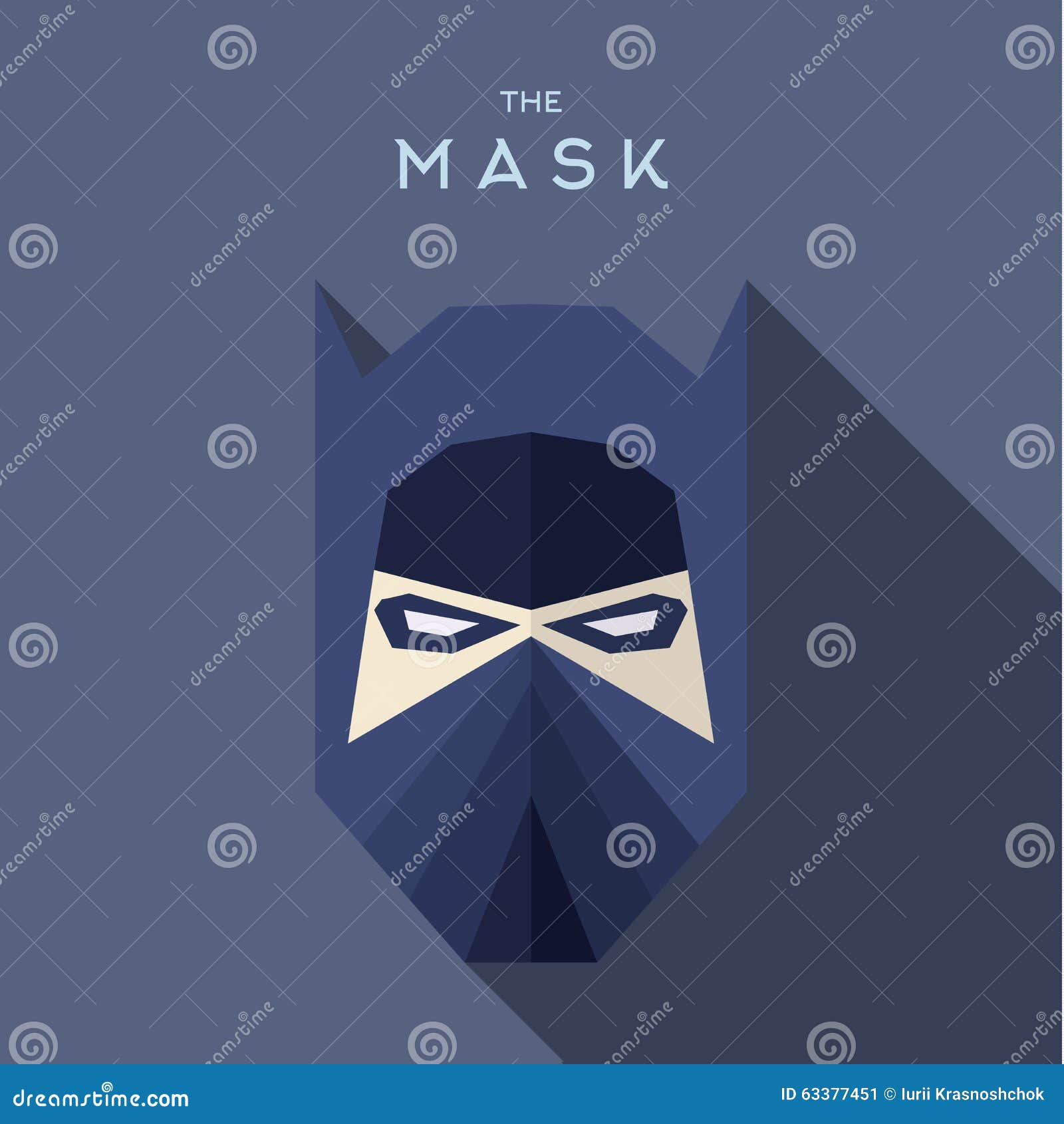 Mask Flat Hero Villain Superhero Style Icon Vector Stock Vector ...