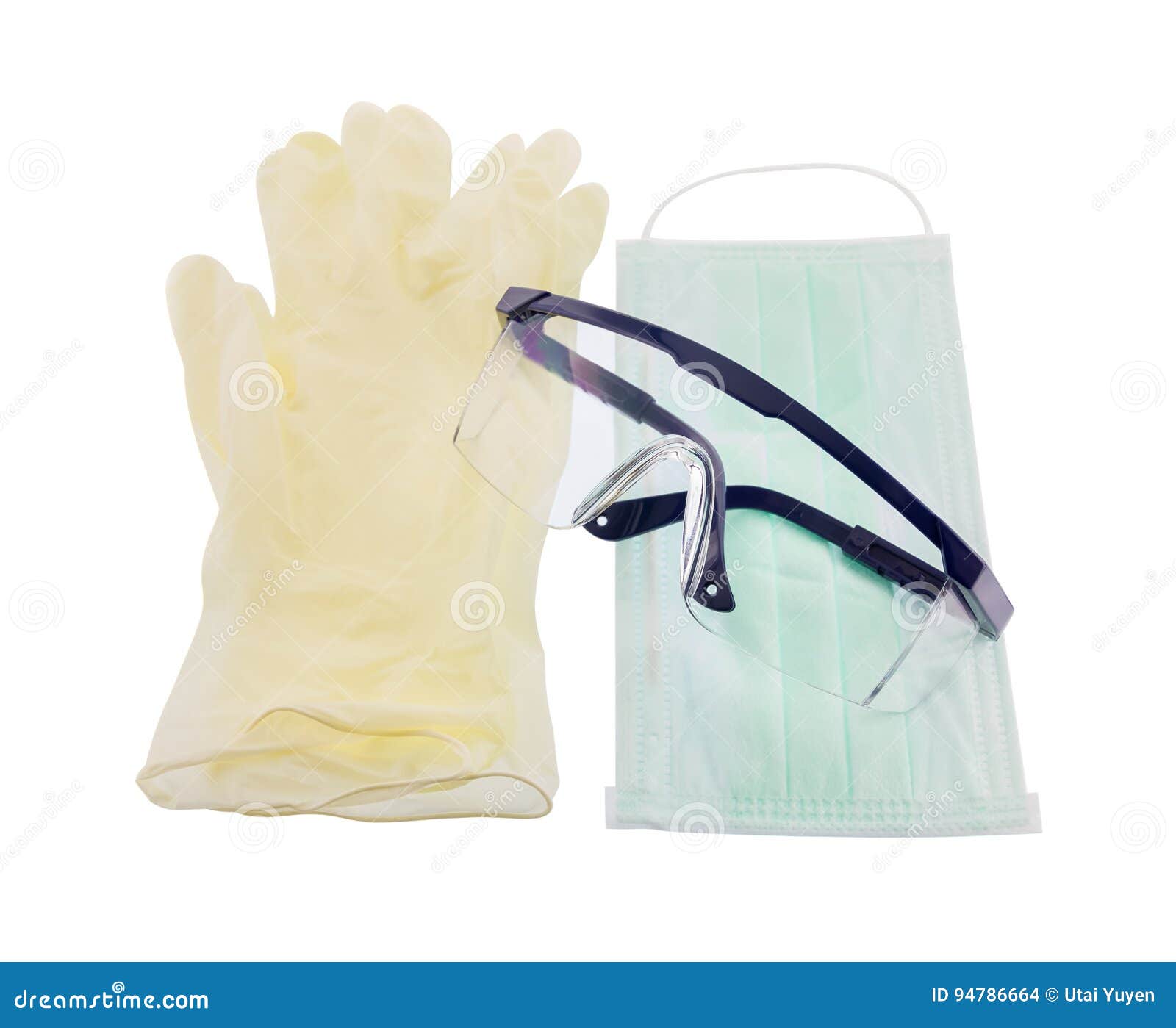 Mask Glove Goggles Protective Equipment Stock Photo - Image of ...