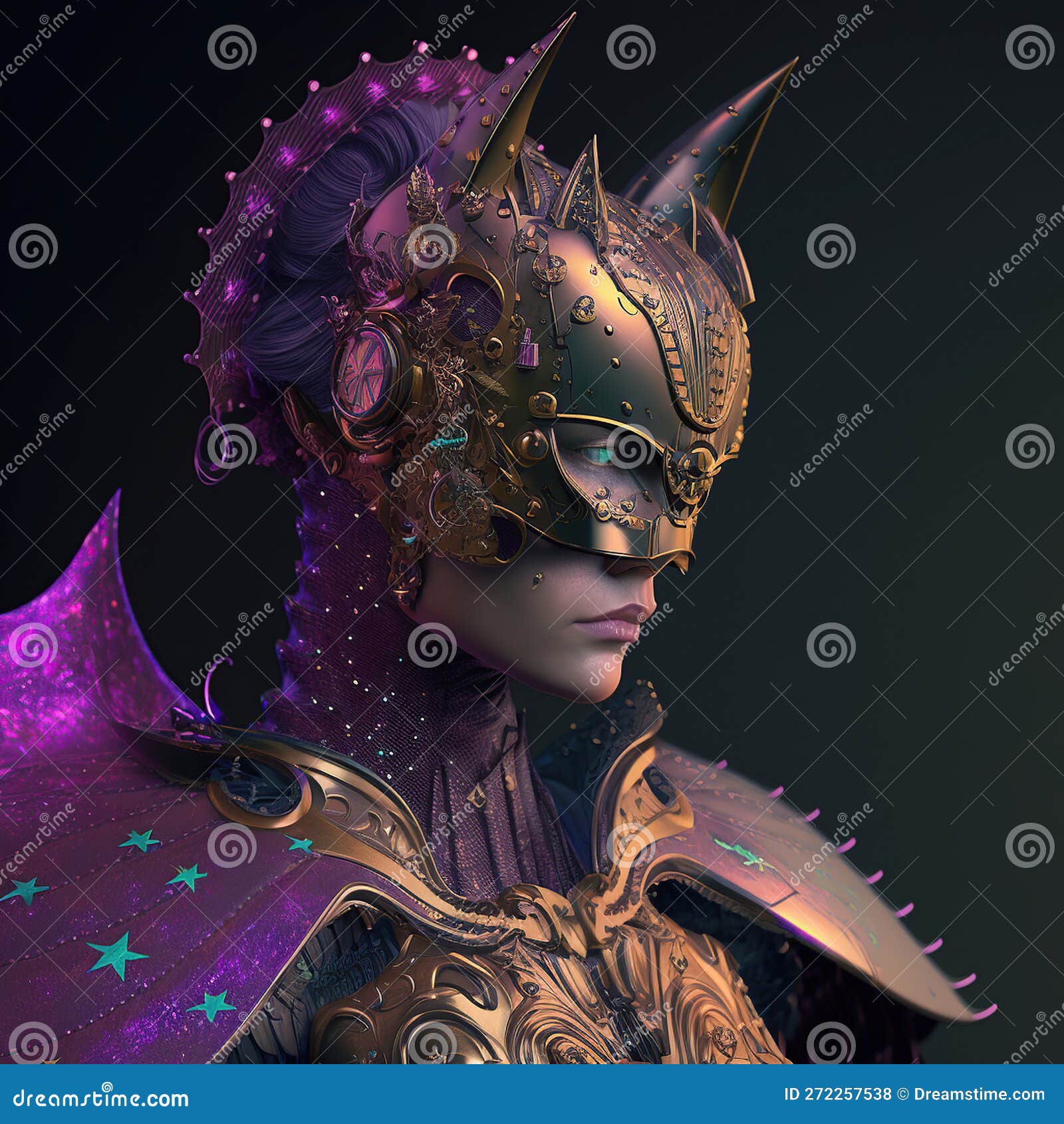 Mask of Gold, the Enigmatic Statue that Hides Its Identity, Generative ...