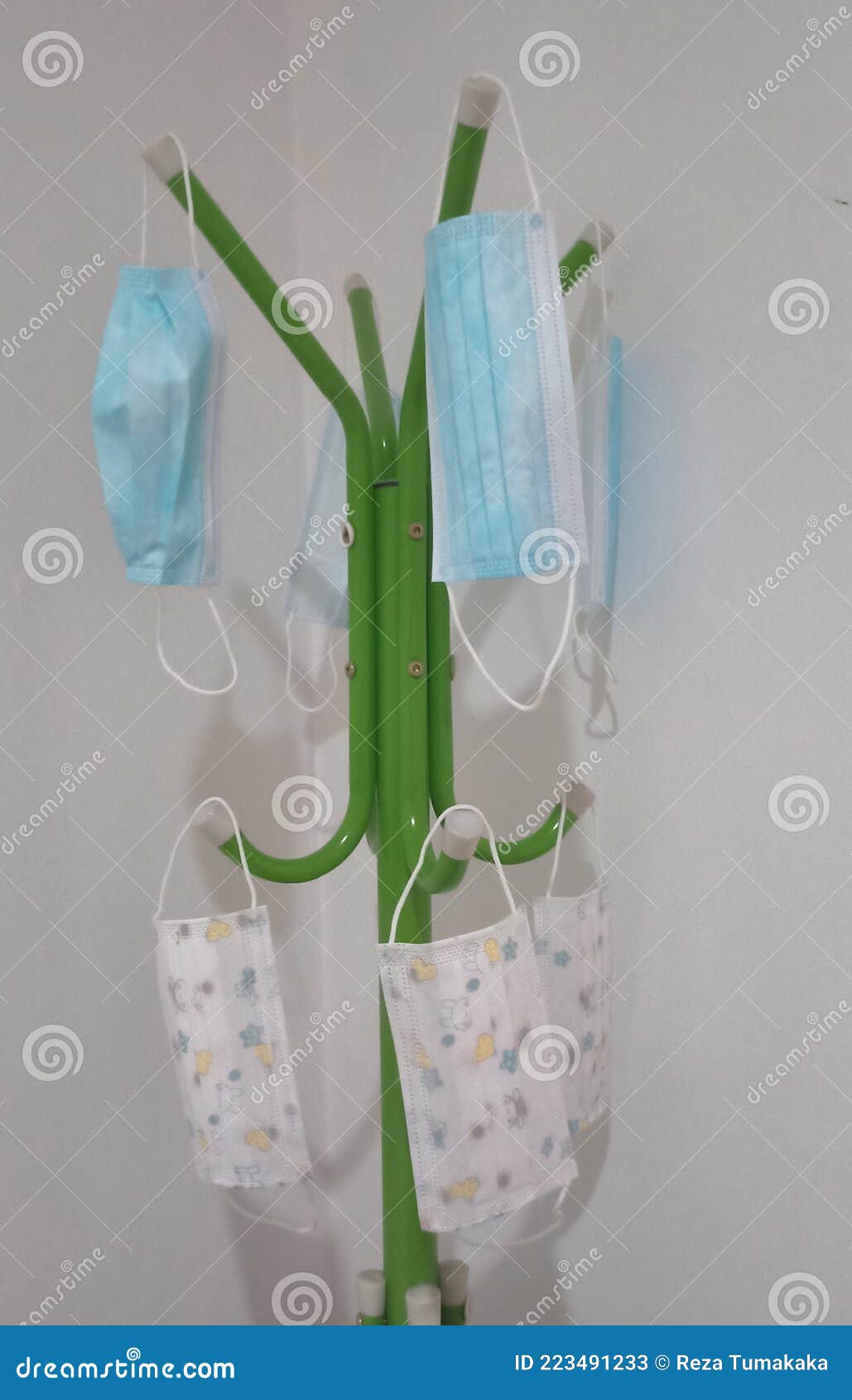 Mask Hanger in the House stock image. Image of clothing - 223491233