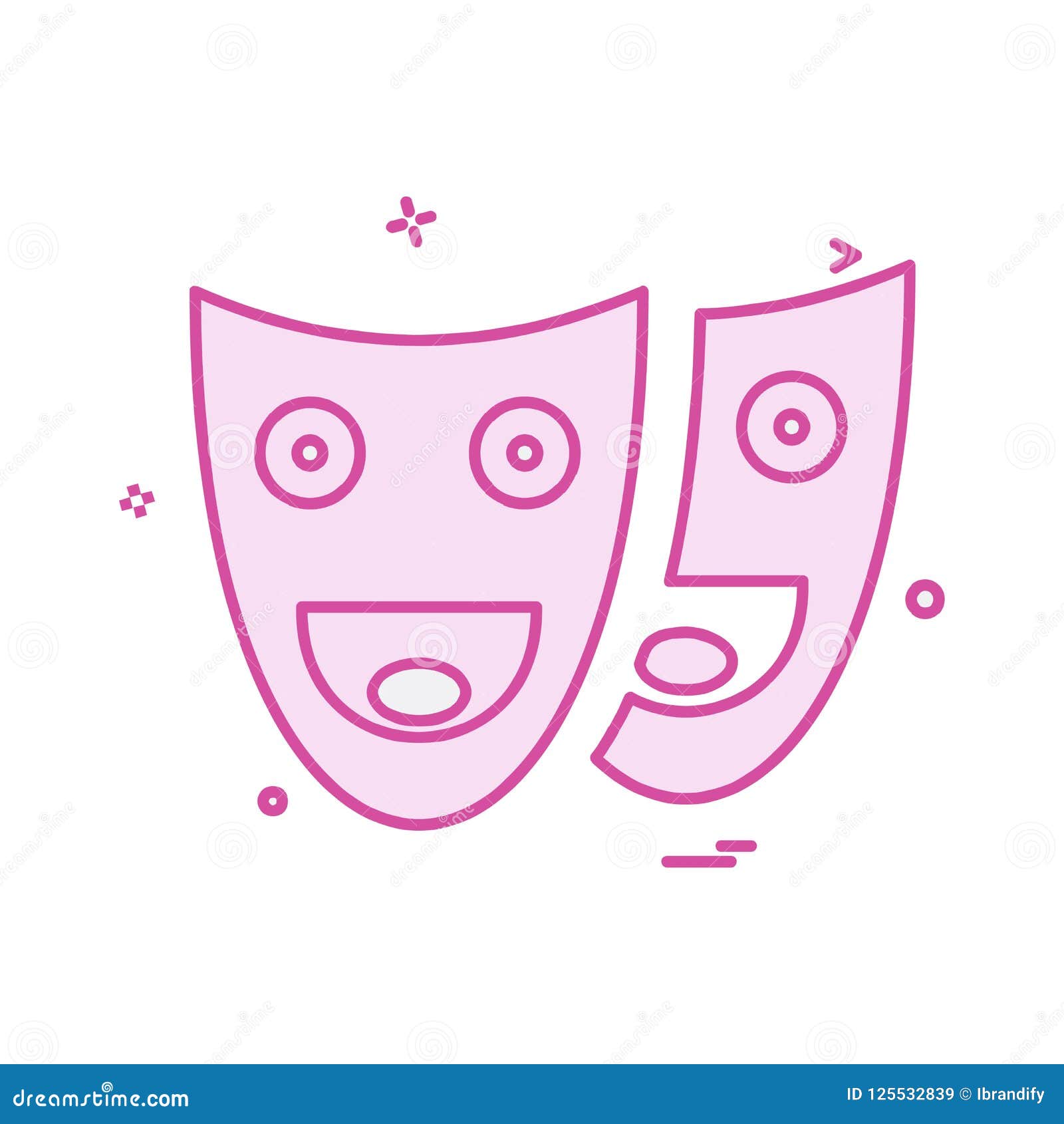 Mask icon design vector stock vector. Illustration of vector - 125532839