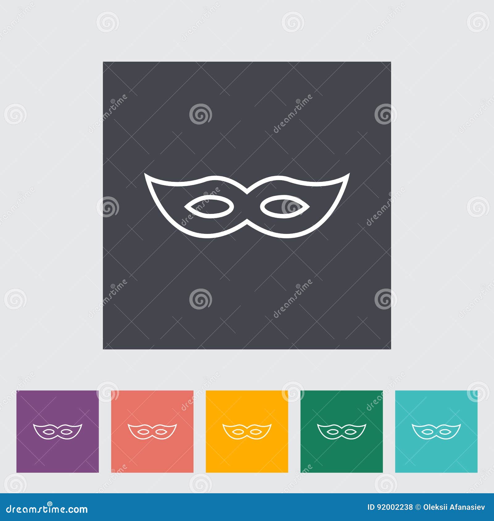 Mask icon stock vector. Illustration of carnival, masquerade - 92002238