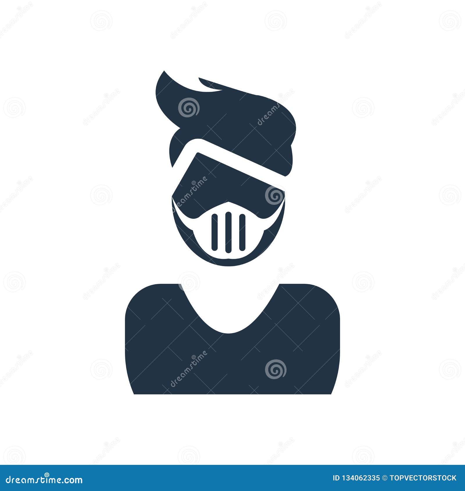Mask Icon Vector Isolated on White Background, Mask Sign Stock Vector ...