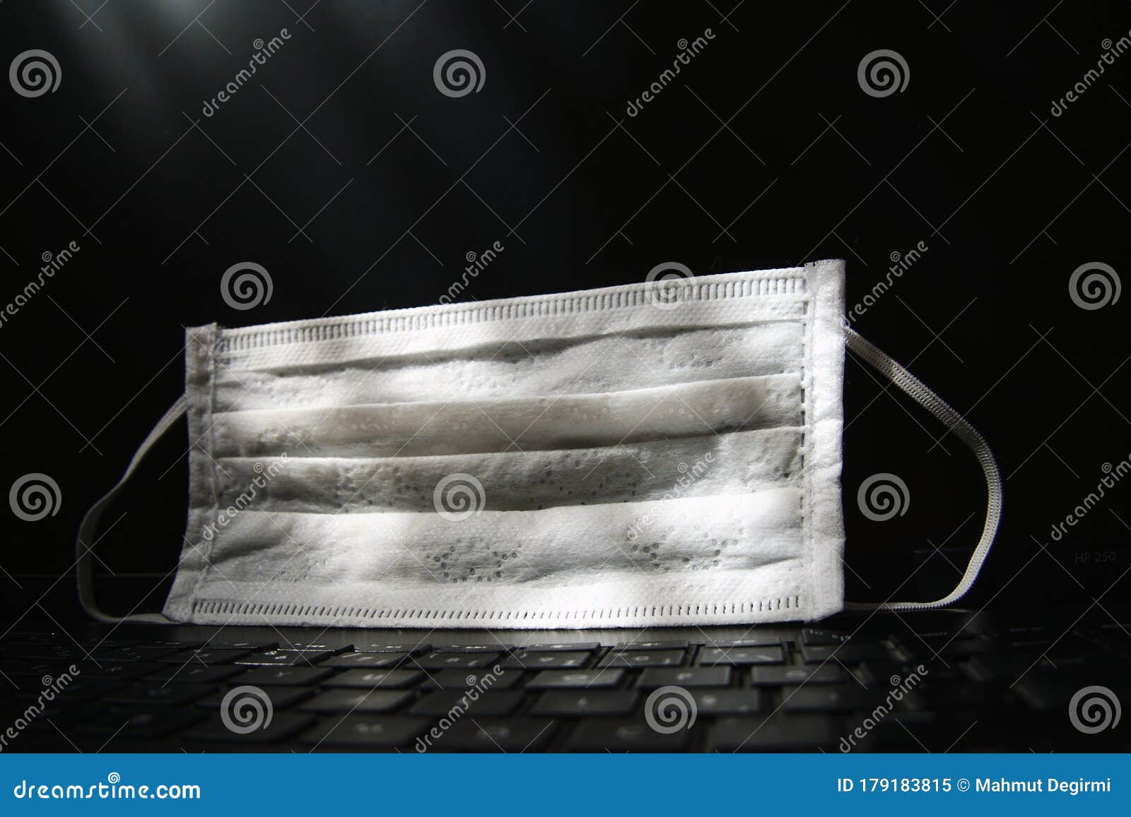 Mask and keyboards stock image. Image of blurred, biohazard - 179183815