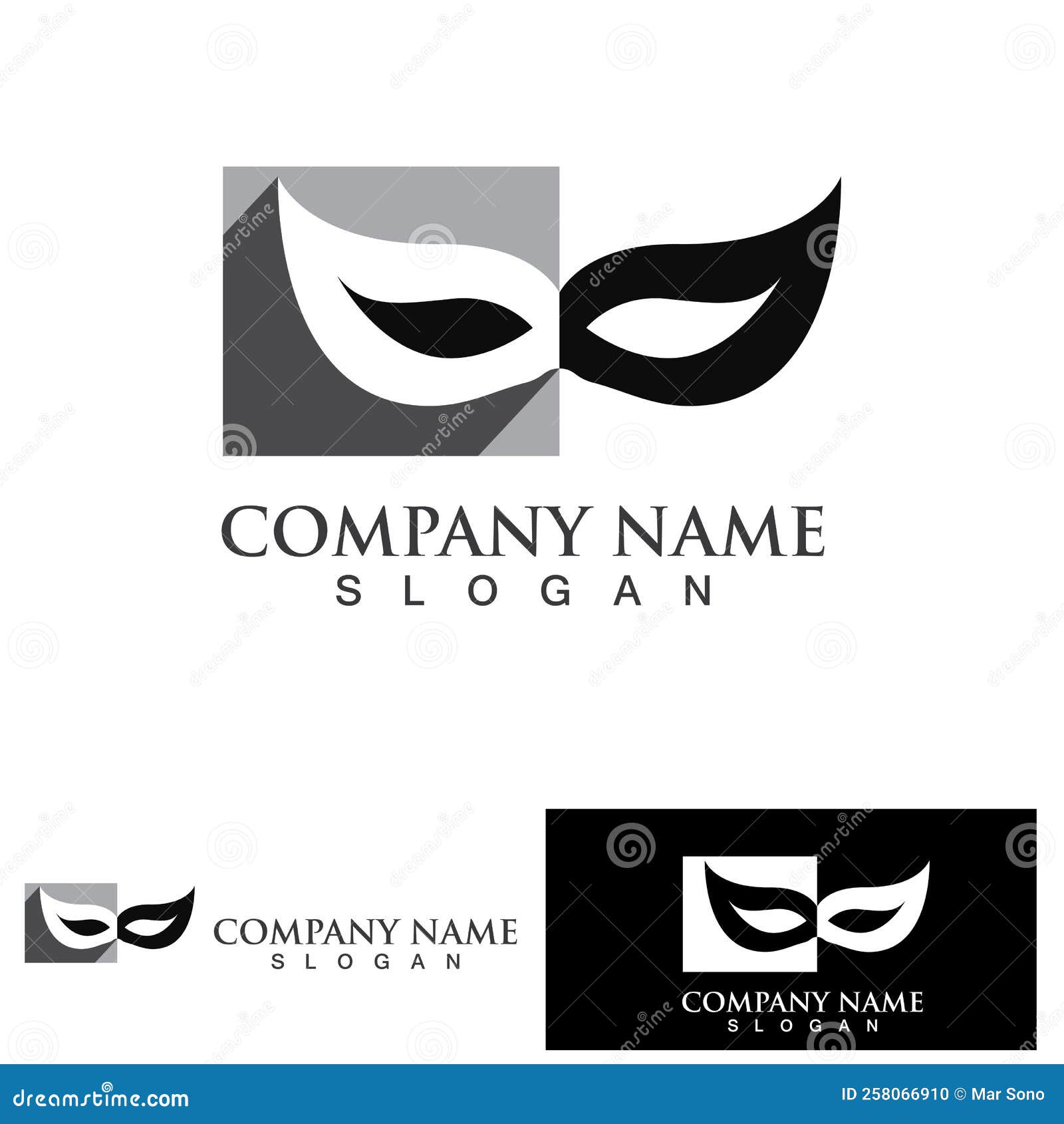 Mask Logo and Symbol Vector Stock Vector - Illustration of face ...