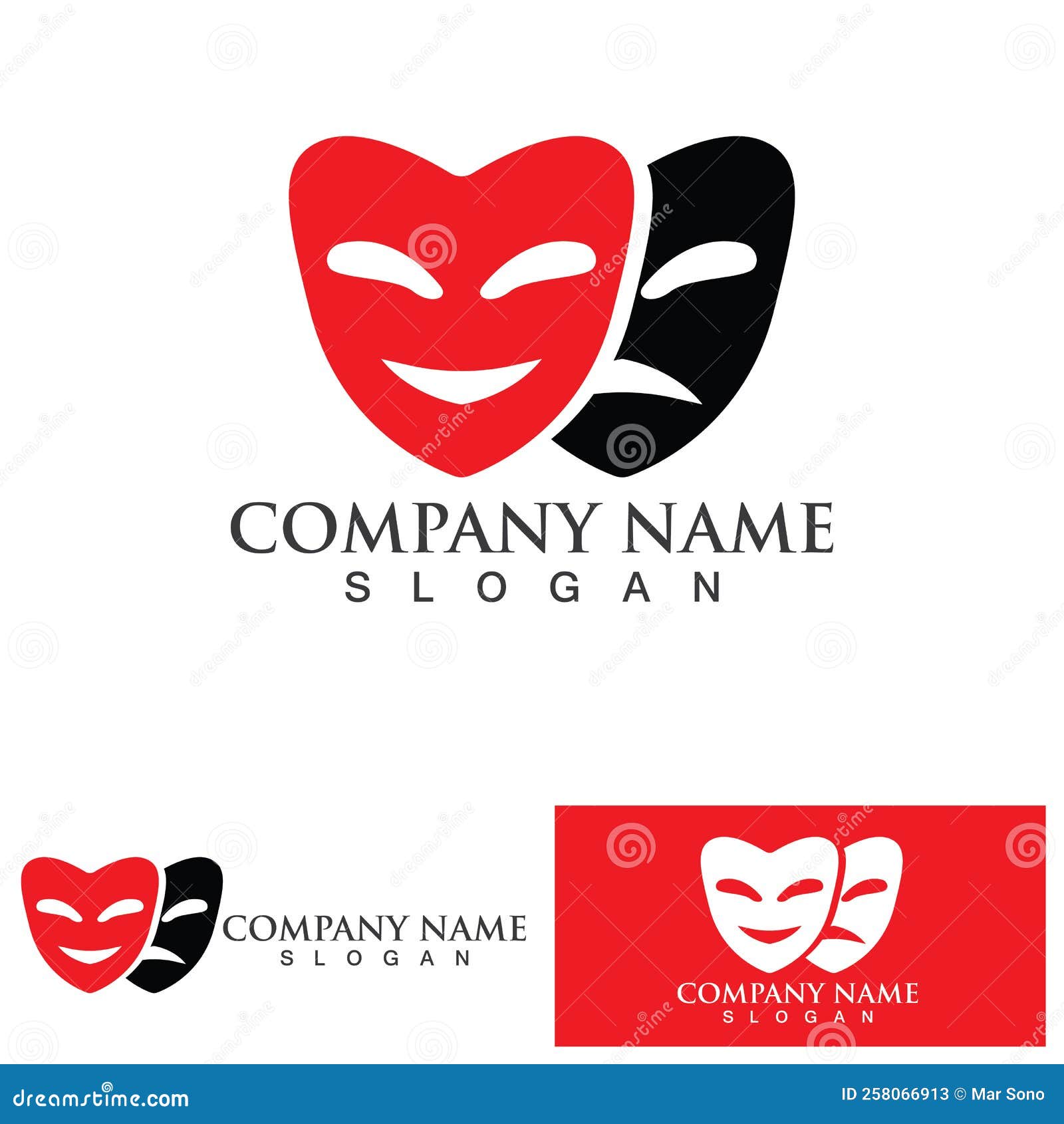 Mask Logo and Symbol Vector Stock Vector - Illustration of theatre ...