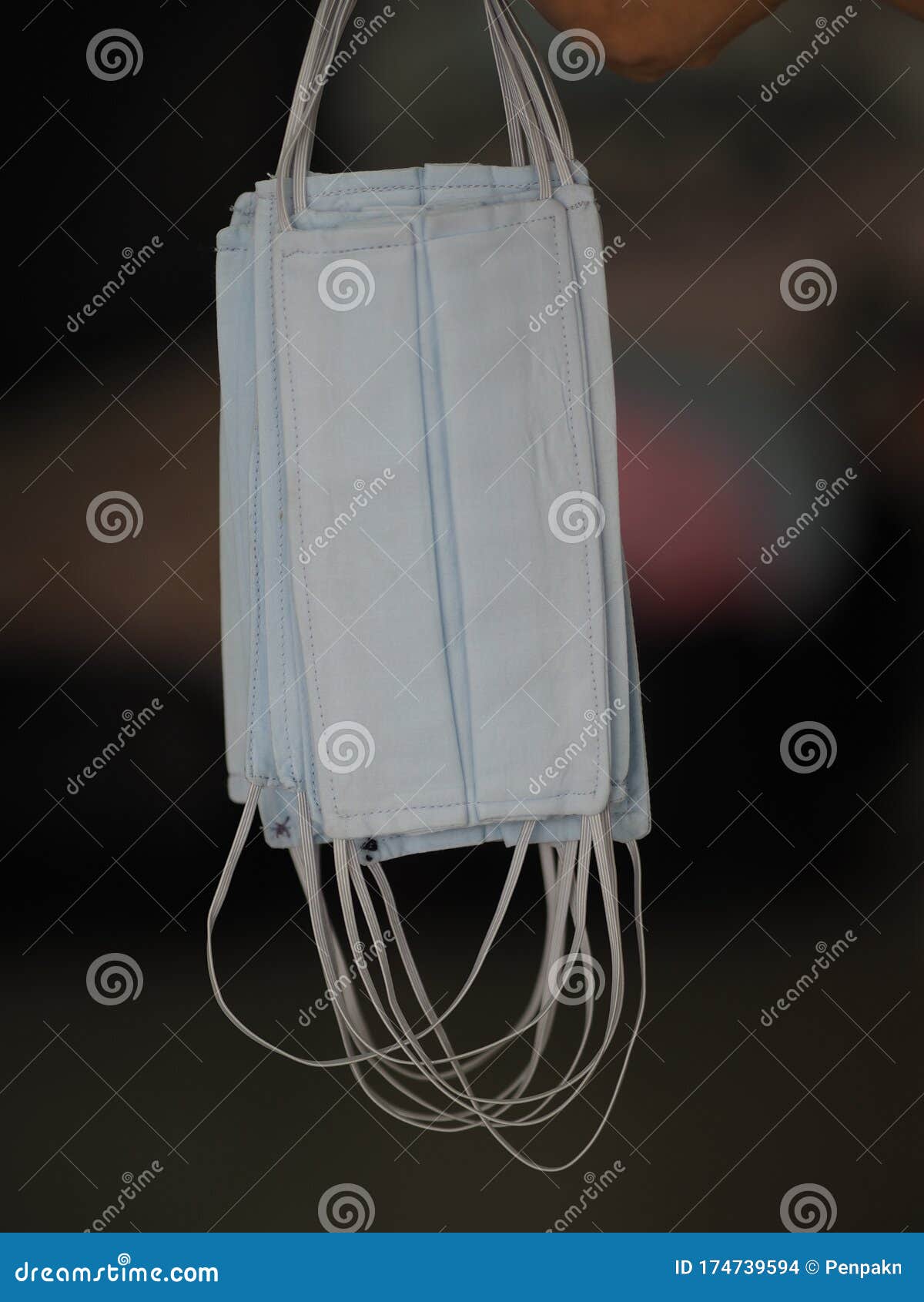 Mask Made of Fabric for Dust and Germs Pm 2.5, Virus Covid 19 Stock ...