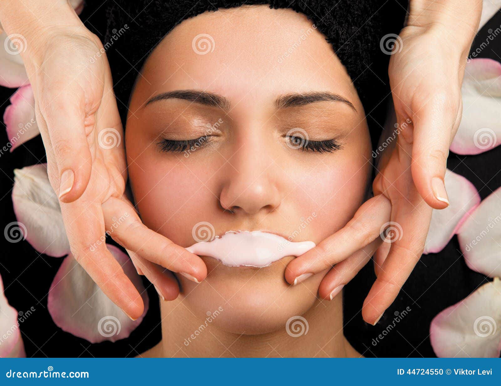 Mask massage lips therapy stock photo. Image of relax - 44724550
