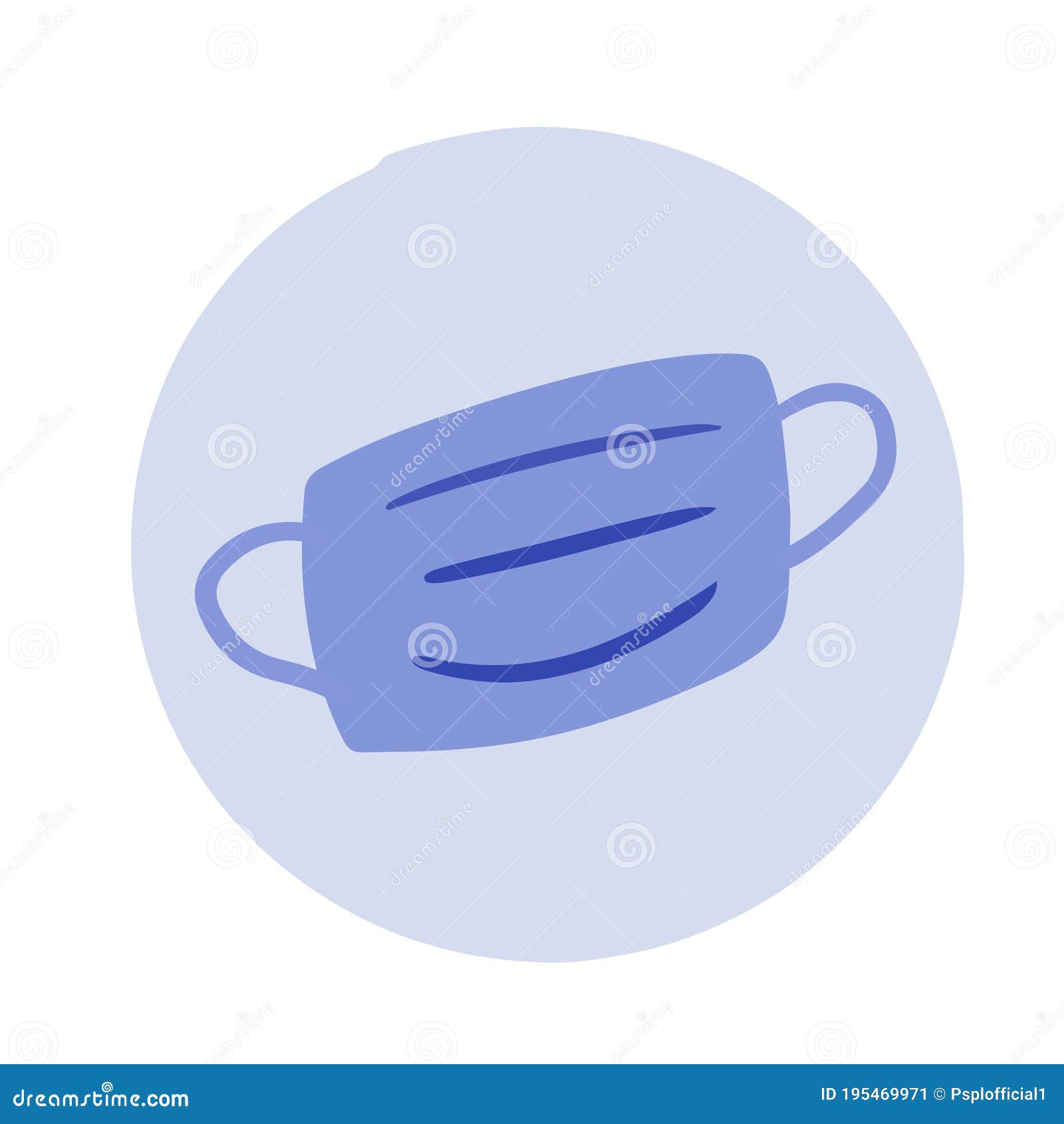 Mask Medical Design Vector Flat Objects Stock Vector - Illustration of ...