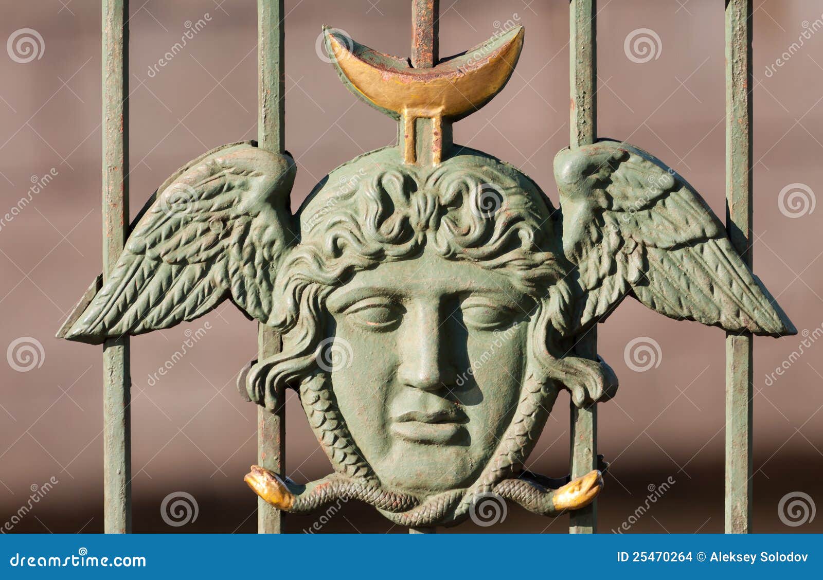 Mask of Medusa the Gorgon stock photo. Image of bridge - 25470264