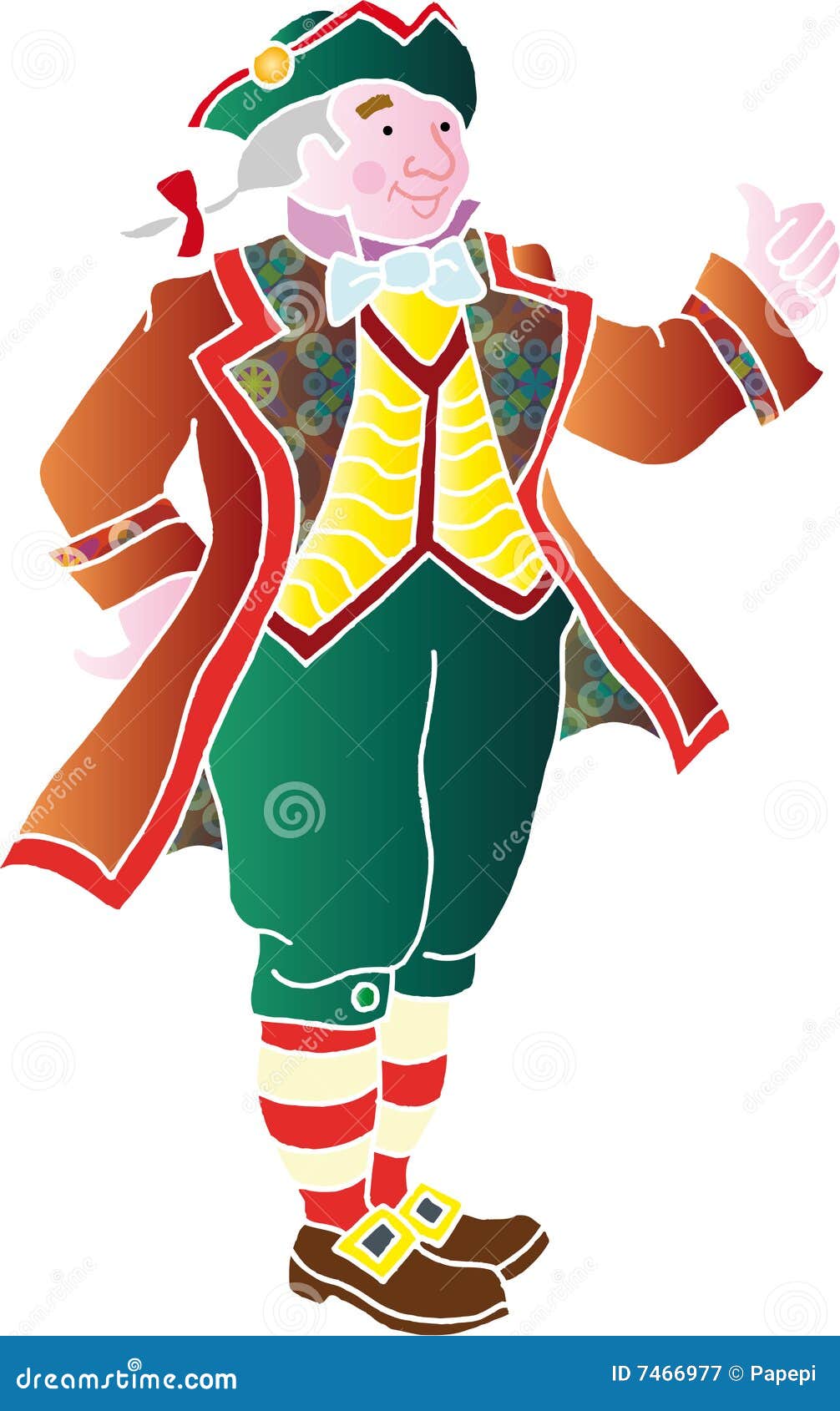 Mask Meneghino stock vector. Illustration of italy, crude - 7466977