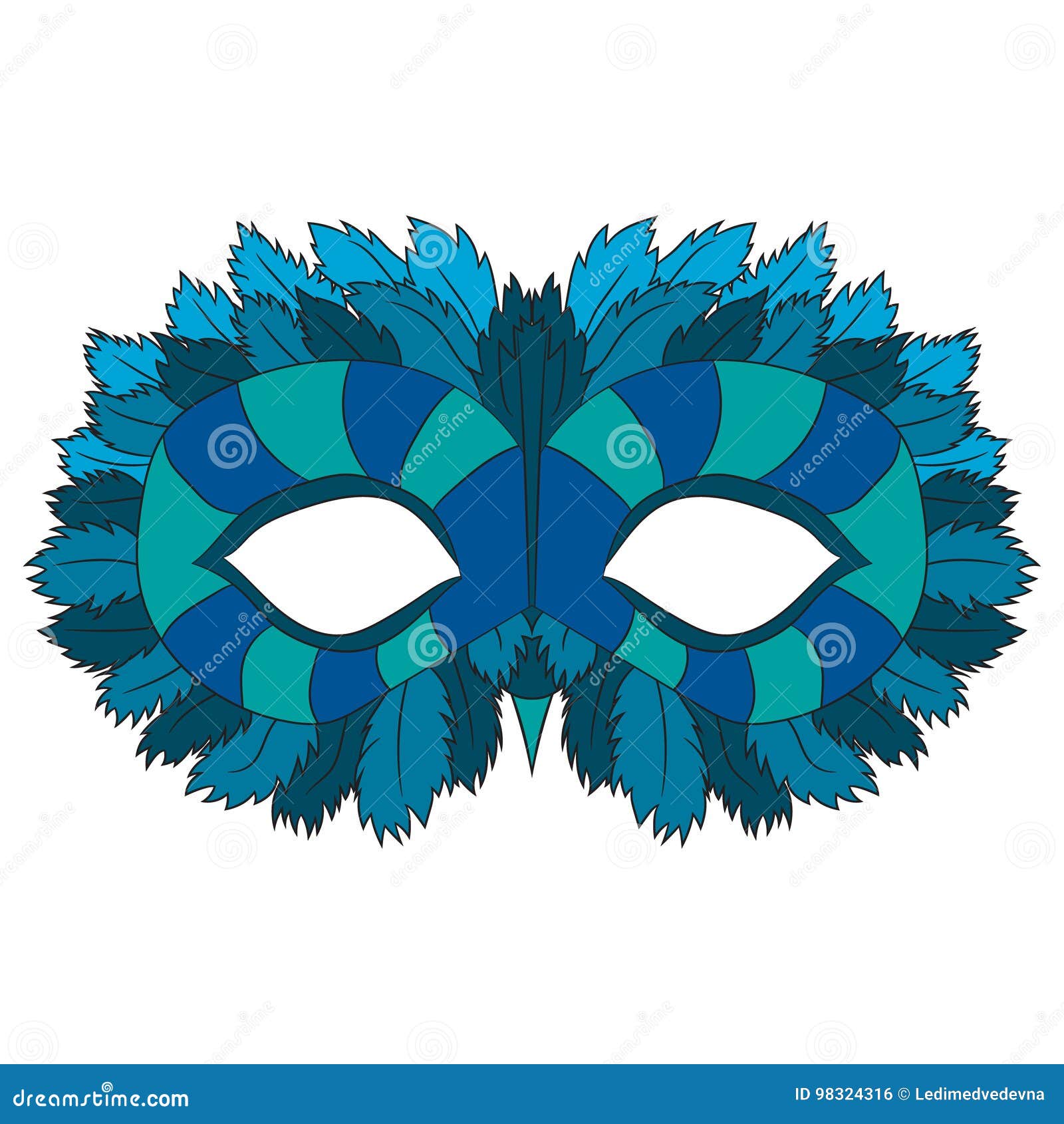 Mask of an Owl. Vector Illustration. Drawing by Hand. Stock Vector ...
