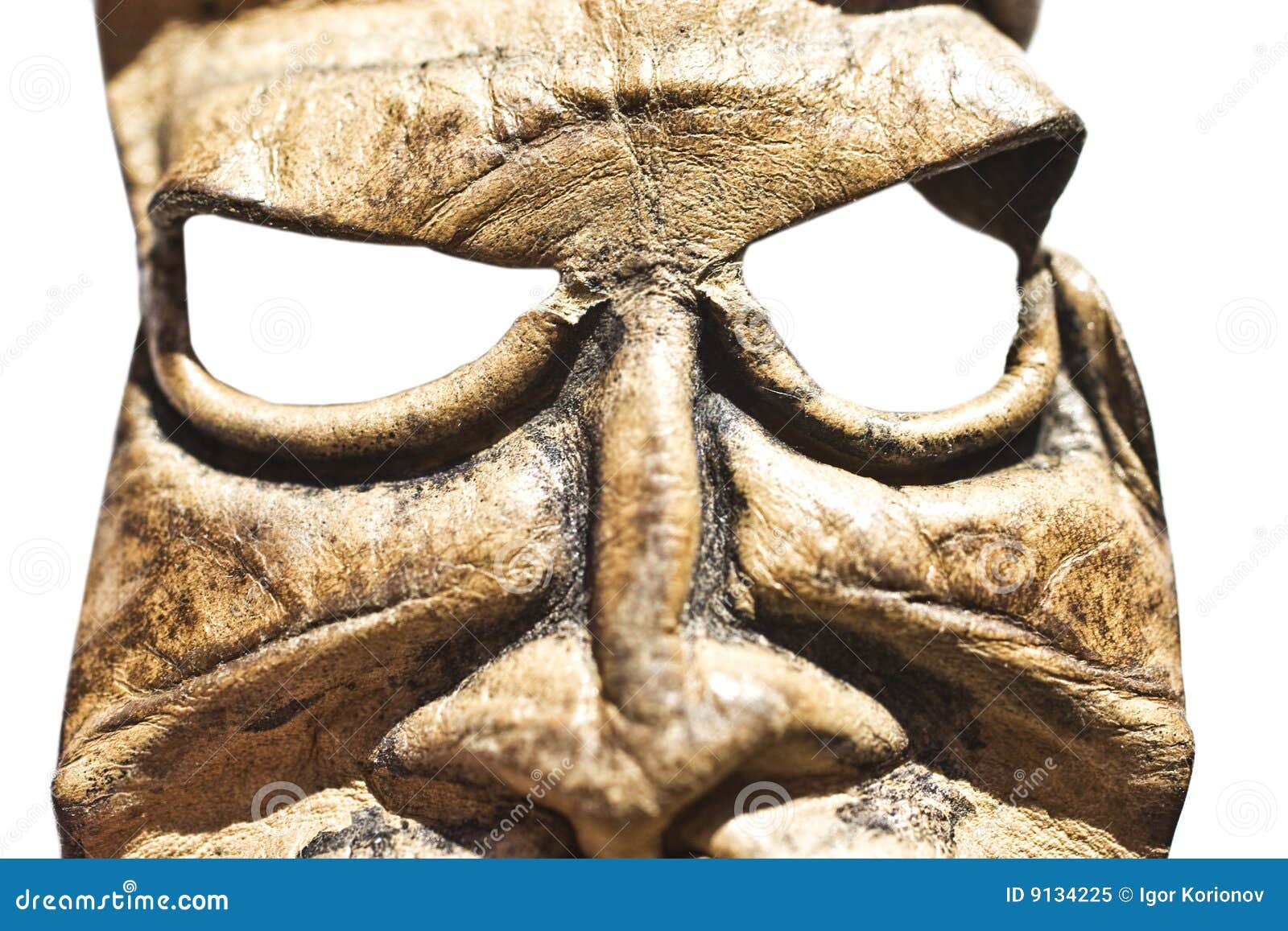 Mask of a pagan deity stock image. Image of eyes, macro - 9134225