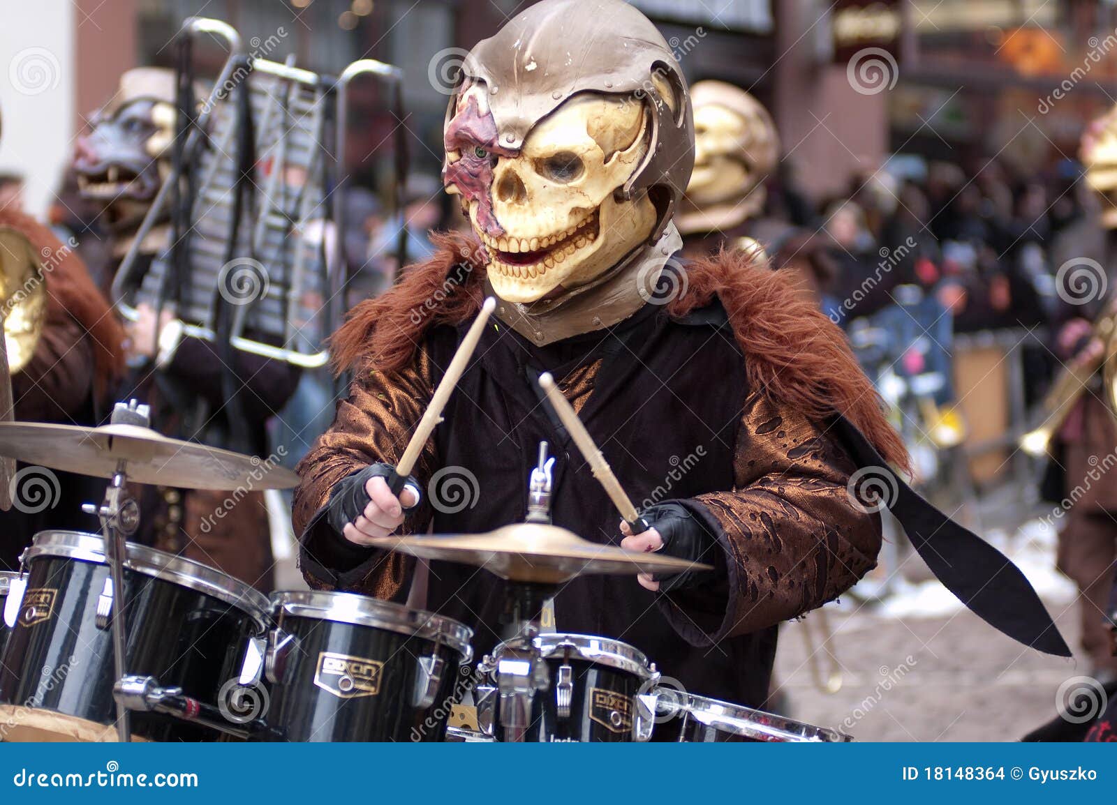 Mask Parade in Freiburg, Germany Stock Photo - Image of disguise ...
