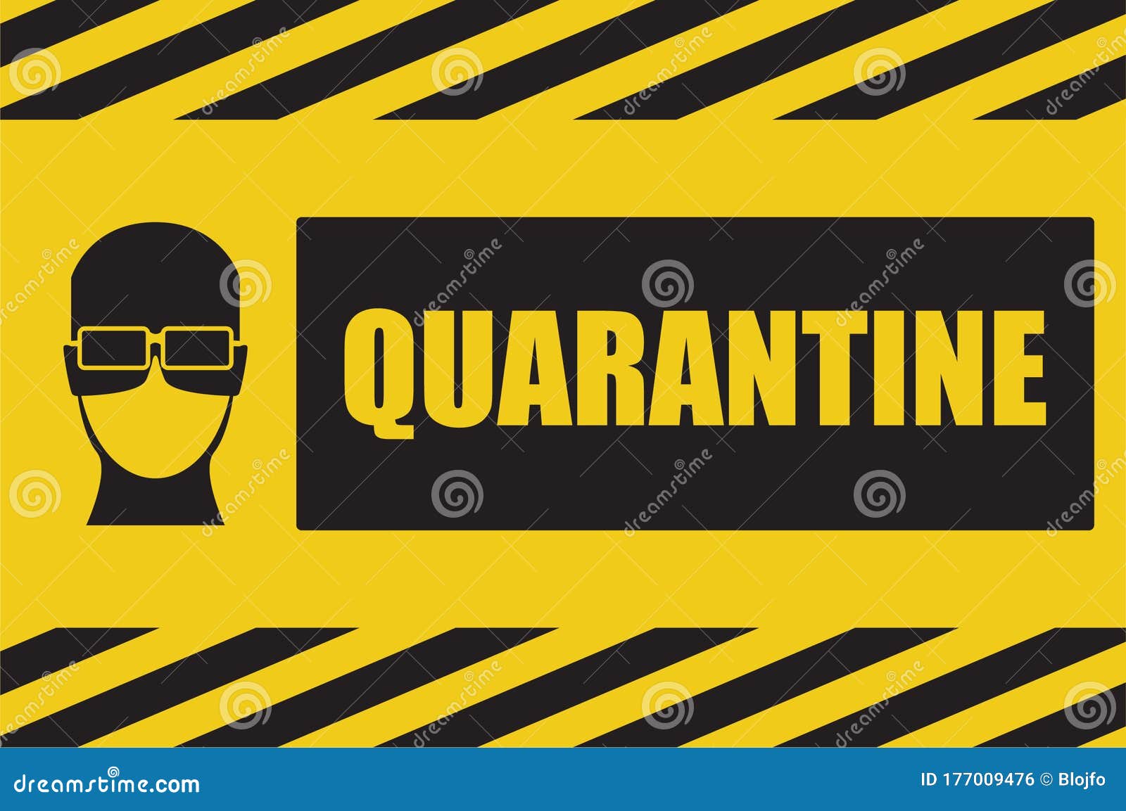 Quarantine Sign: Warning - Infected Area -Danger Keep Out - Authorized ...