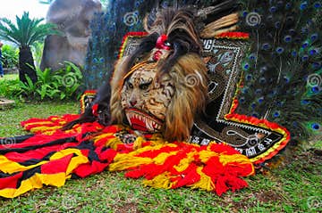 The Mask of Reog editorial image. Image of festival - 225195575